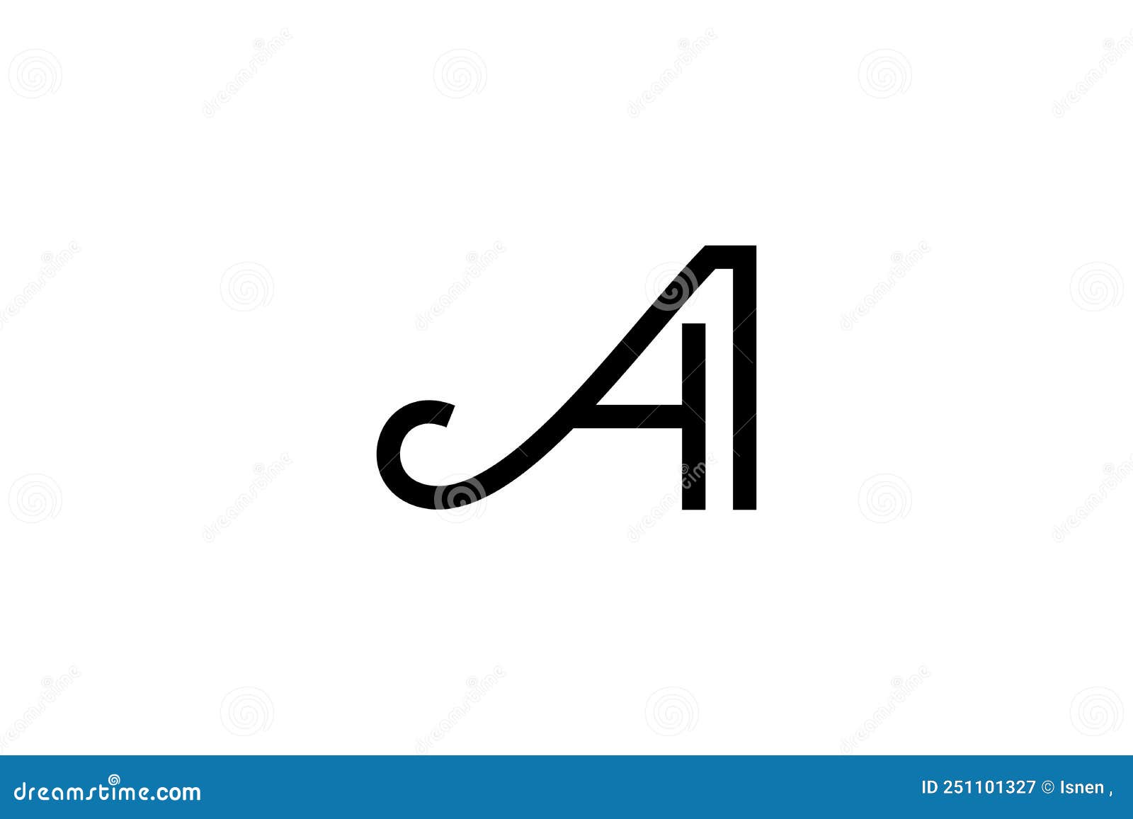 Initial Letter a Stylish Logo Design Vector Template Stock Vector ...