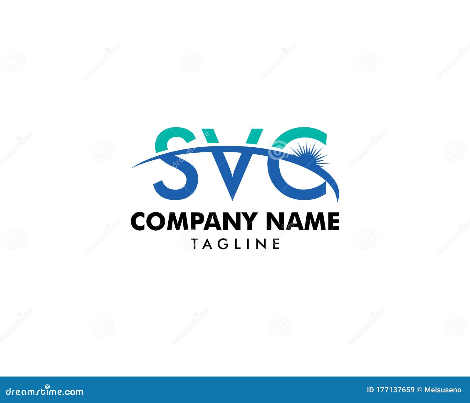 Initial Letter SVC Logo Template Design Stock Vector - Illustration of ...