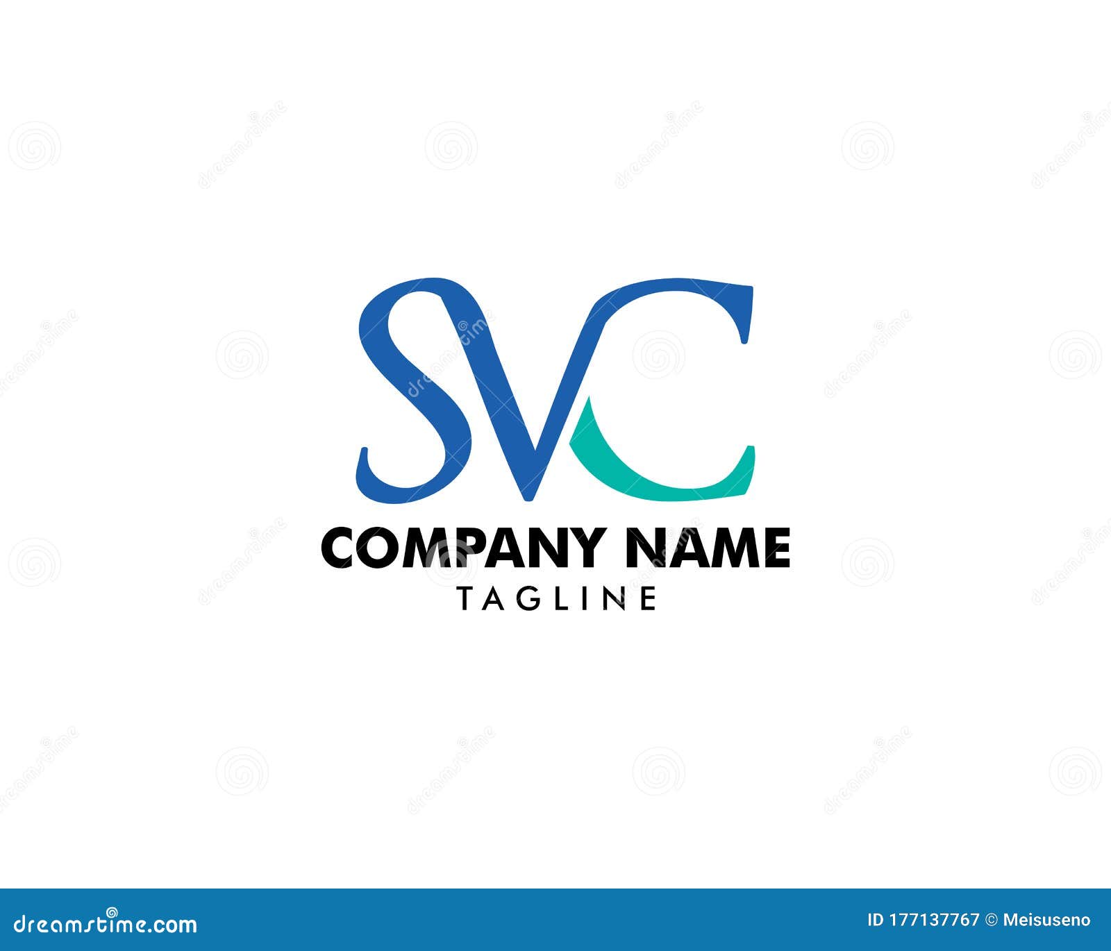 Initial Letter SVC Logo Template Design Stock Vector - Illustration of ...