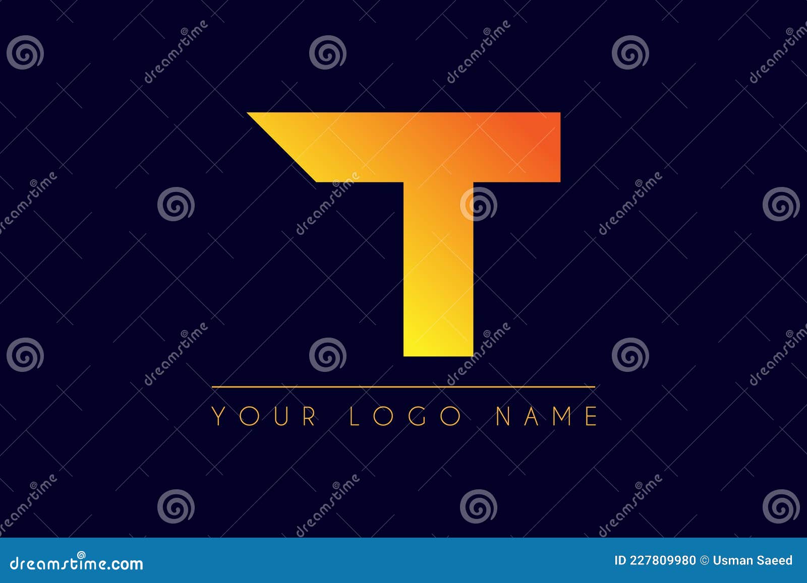 Initial Letter T Font with Gradient Color Icon Logo Design Illustration ...