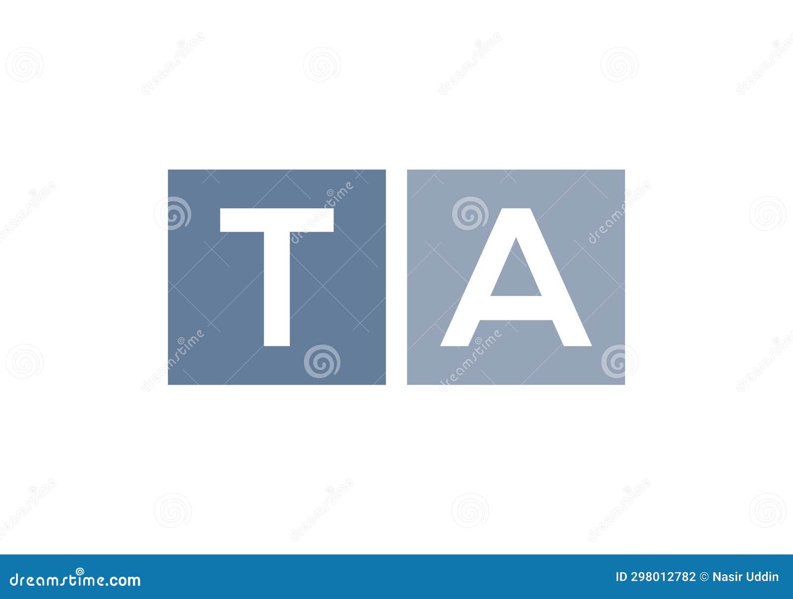 Initial Letter TA Logo. TA Logo Design Vector Template Stock Vector ...