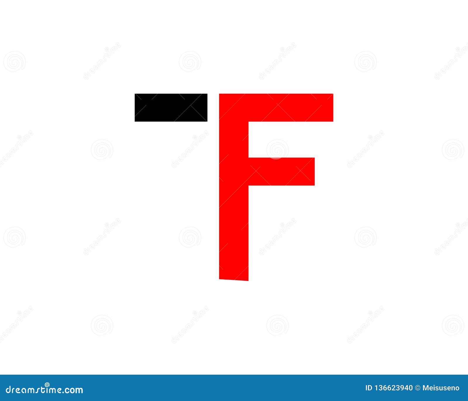 Initial Letter TF Design Logo Stock Vector - Illustration of innovation ...
