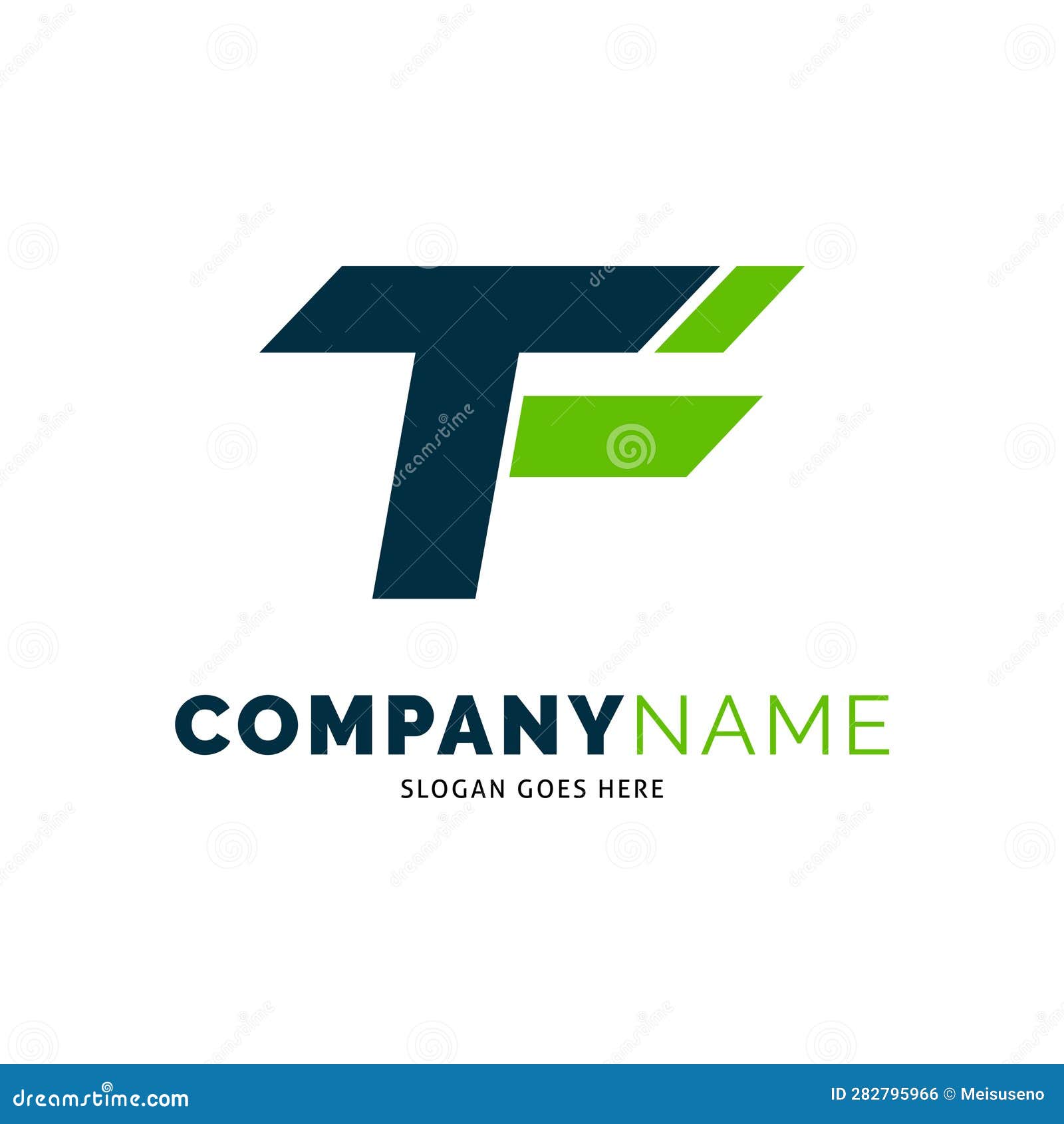 Initial Letter TF Icon Vector Logo Template Illustration Design Stock ...