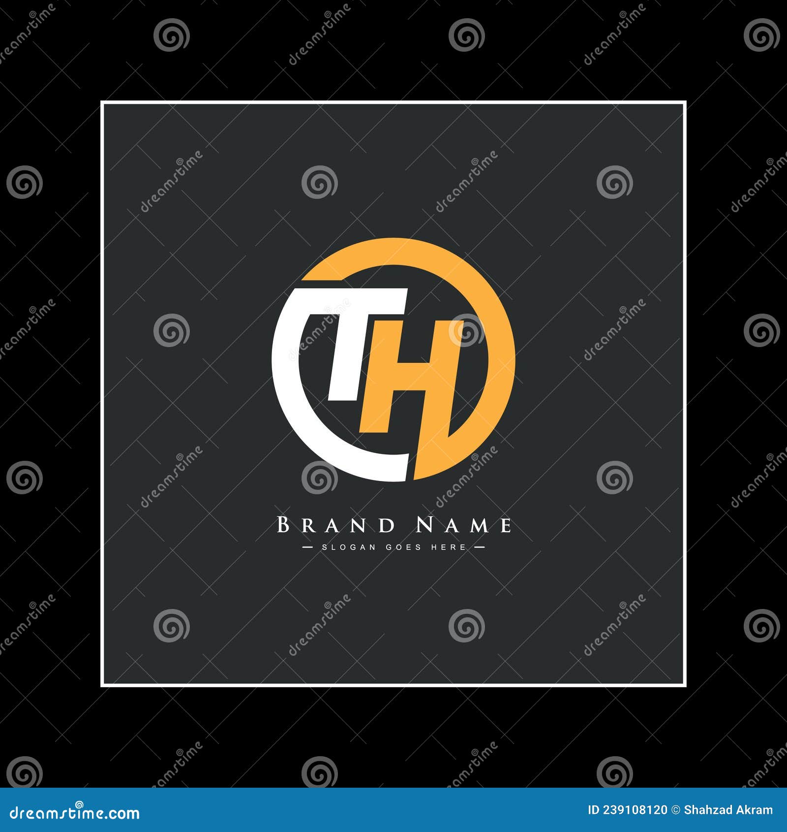 Initial Letter TH Logo, Simple Alphabet Logo Stock Vector ...