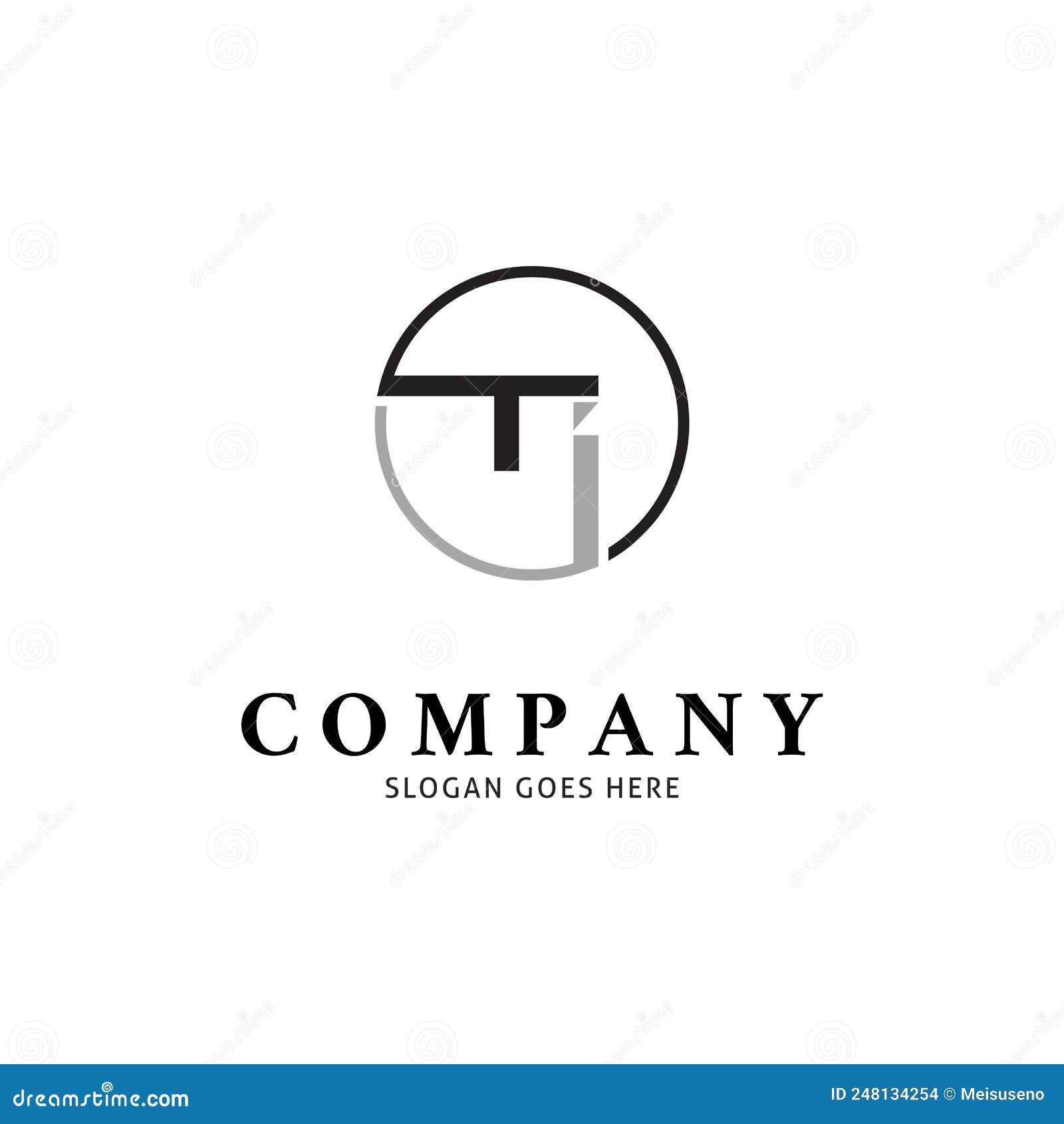 Initial Letter TI Icon Vector Logo Template Illustration Design Stock ...