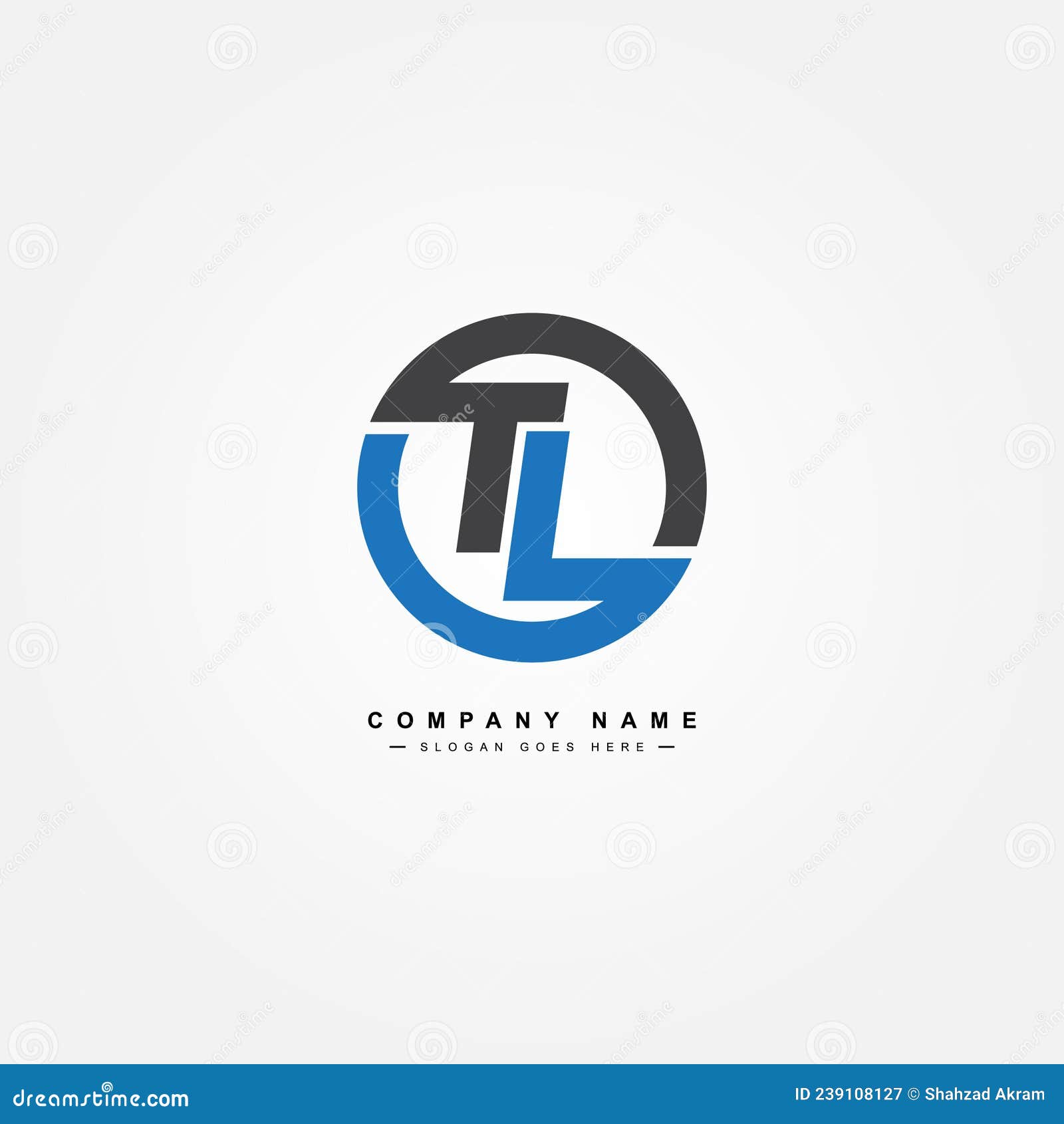 Initial Letter TL Logo, Simple Alphabet Logo Stock Vector ...
