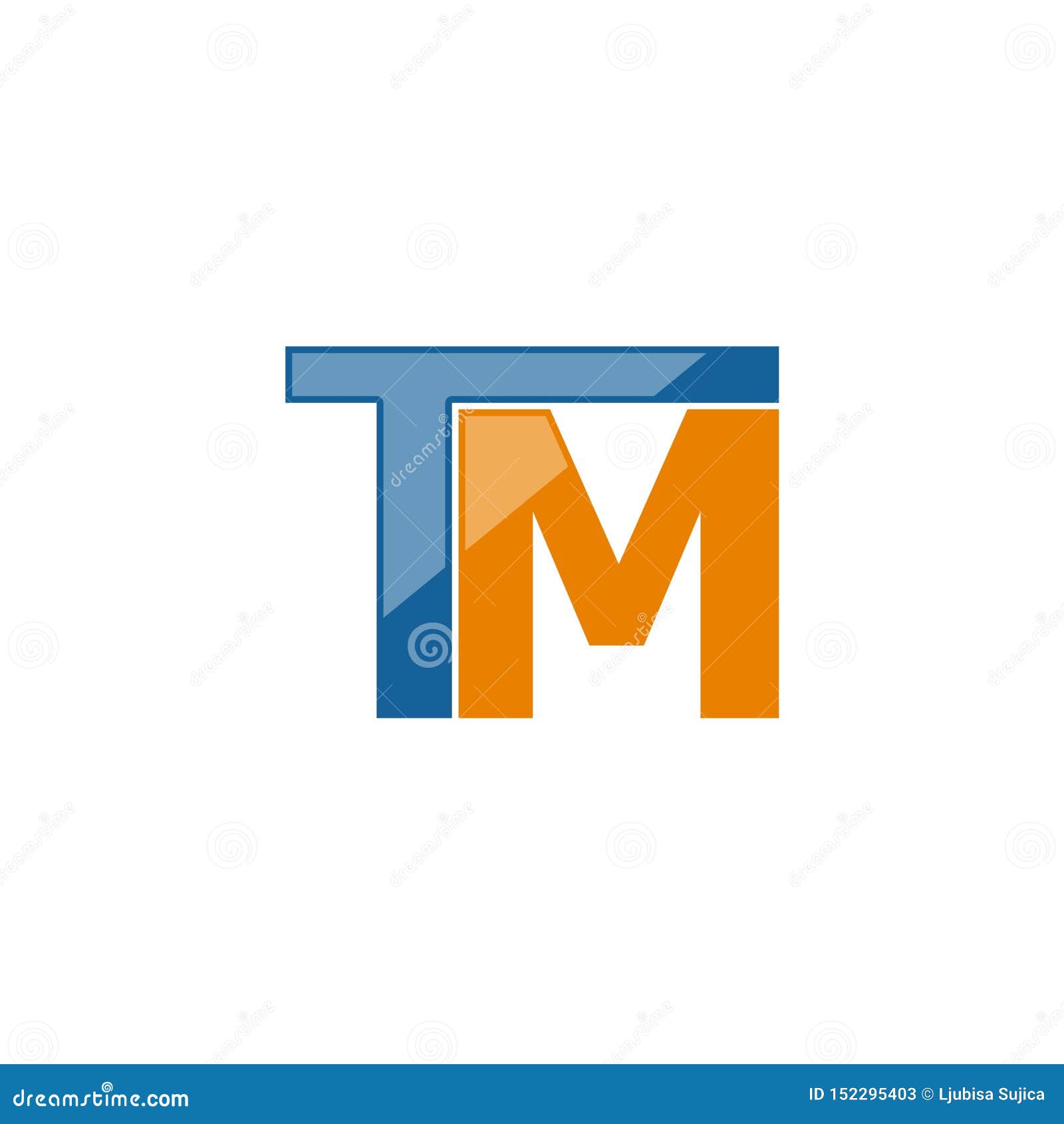 Initial Letter TM Design Logo Stock Vector - Illustration of card ...