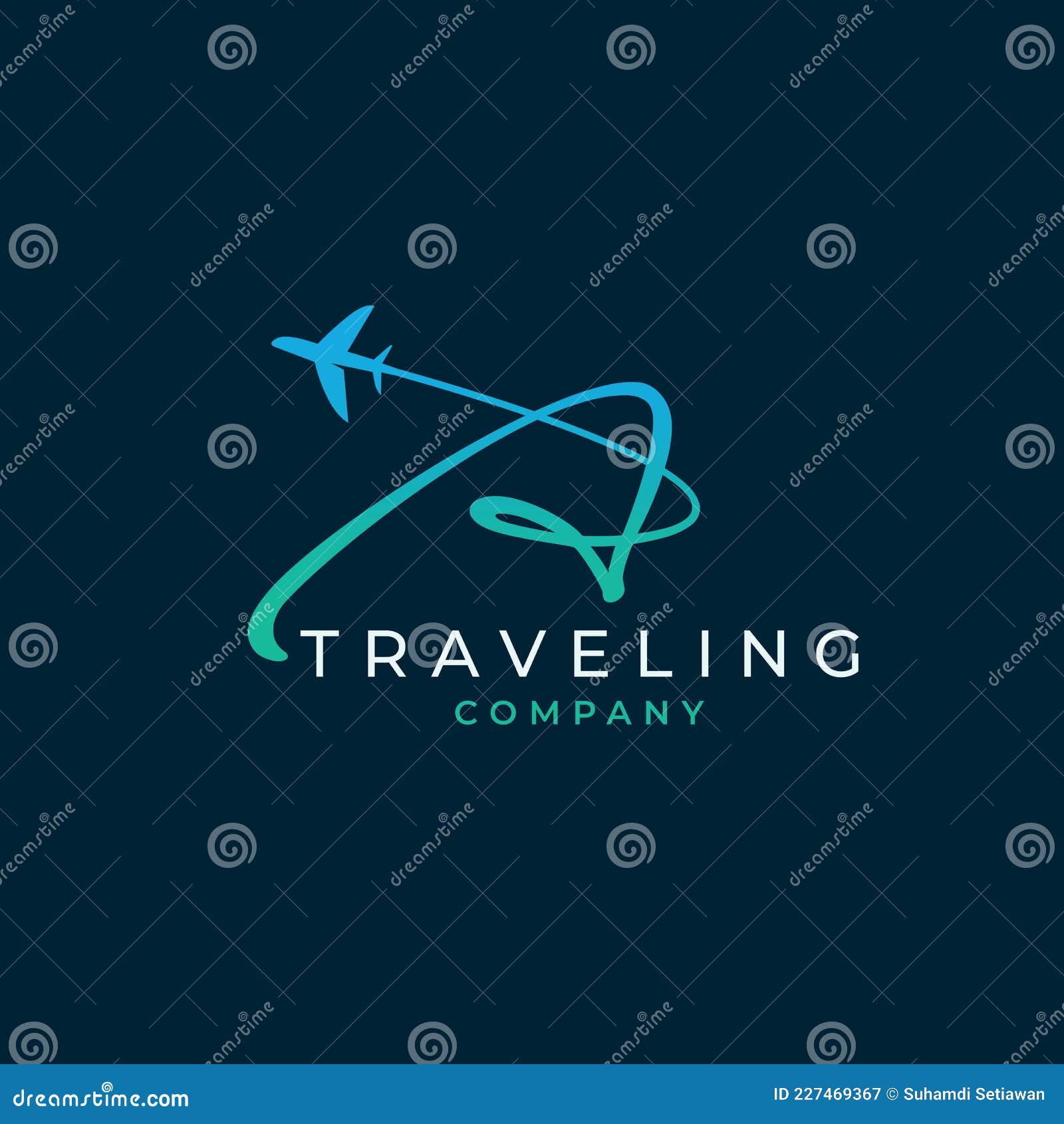 Initial Letter a Travel Logo Design Stock Vector - Illustration of ...