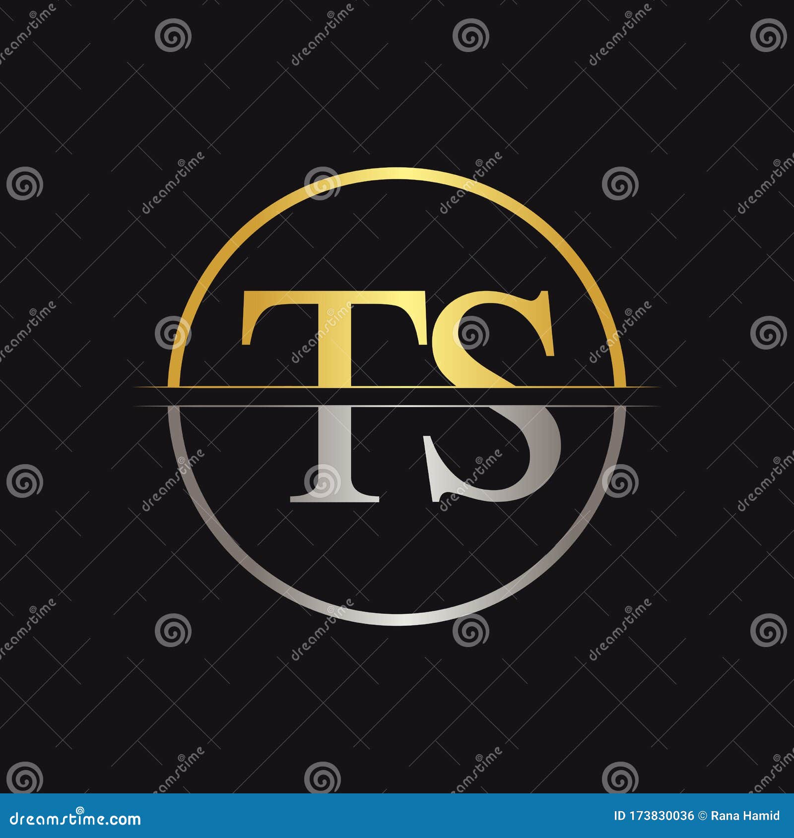 Initial Letter TS Logo Design Vector Template. Linked Typography TS ...