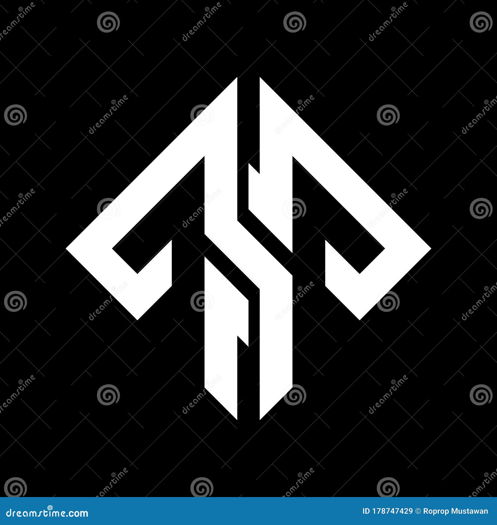 Initial Letter TS or ST Logo Template with Modern Geometric Taurus ...