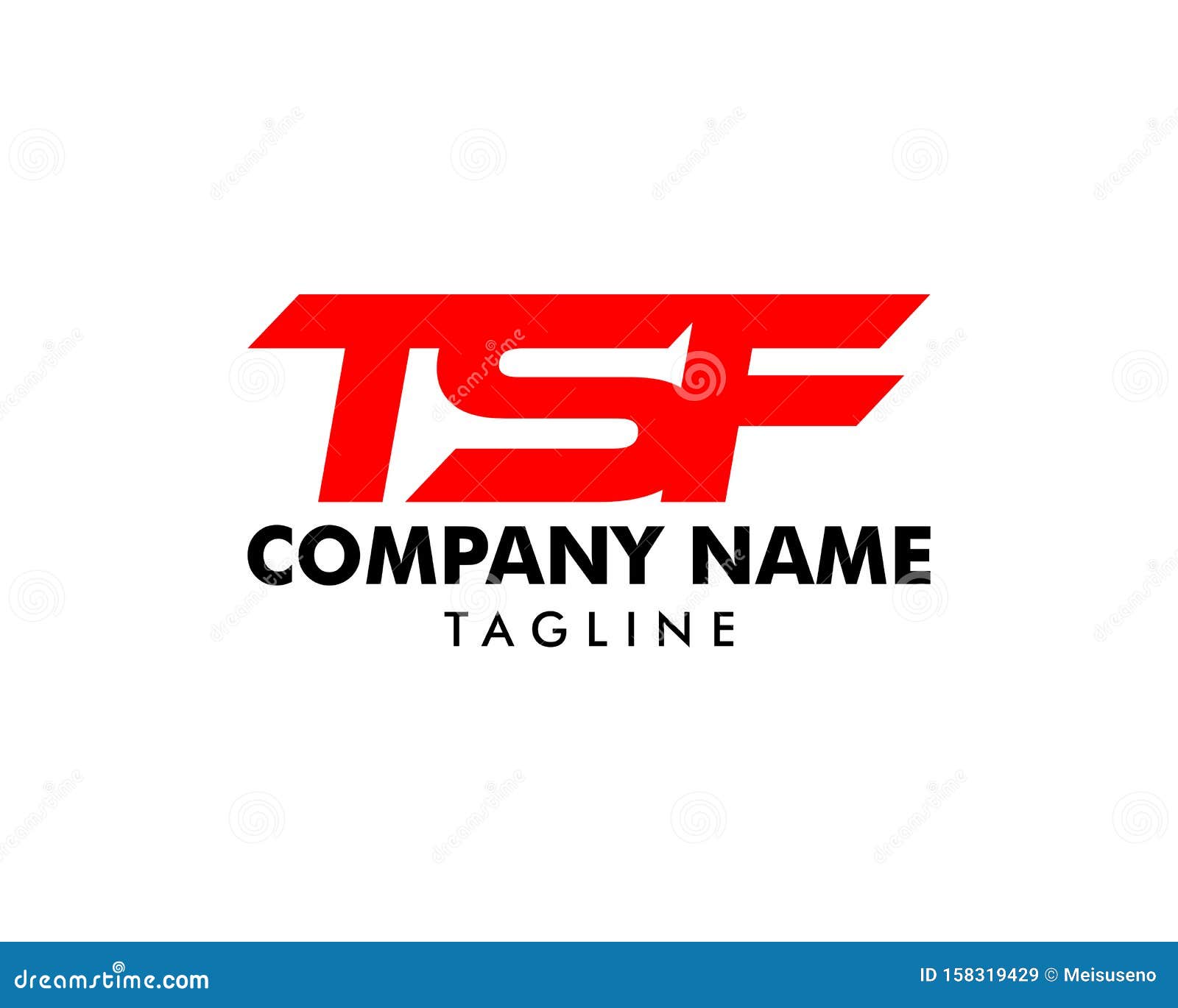 Initial Letter TSF Logo Template Design Stock Vector - Illustration of ...