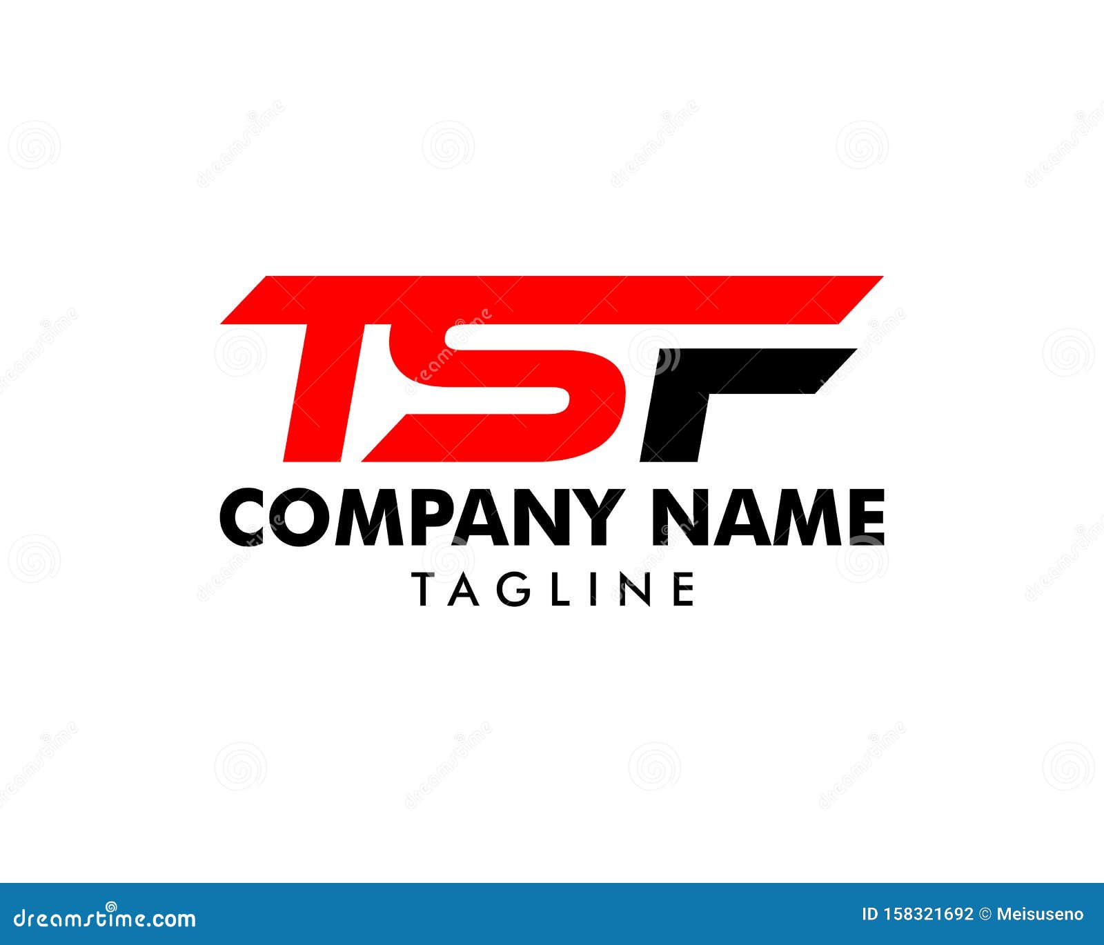 Initial Letter TSF Logo Template Design Stock Vector - Illustration of ...