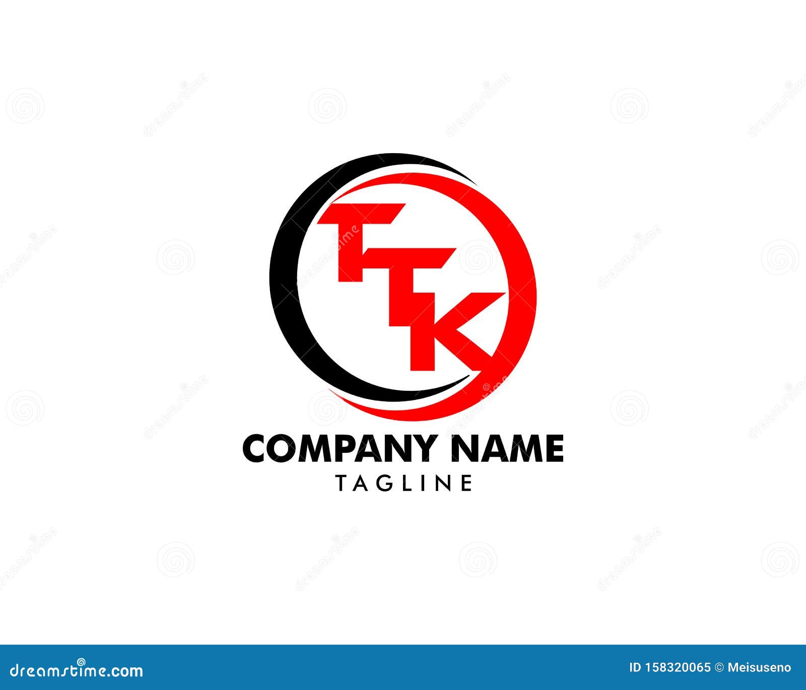 Initial Letter TTK Logo Template Design Stock Vector - Illustration of ...