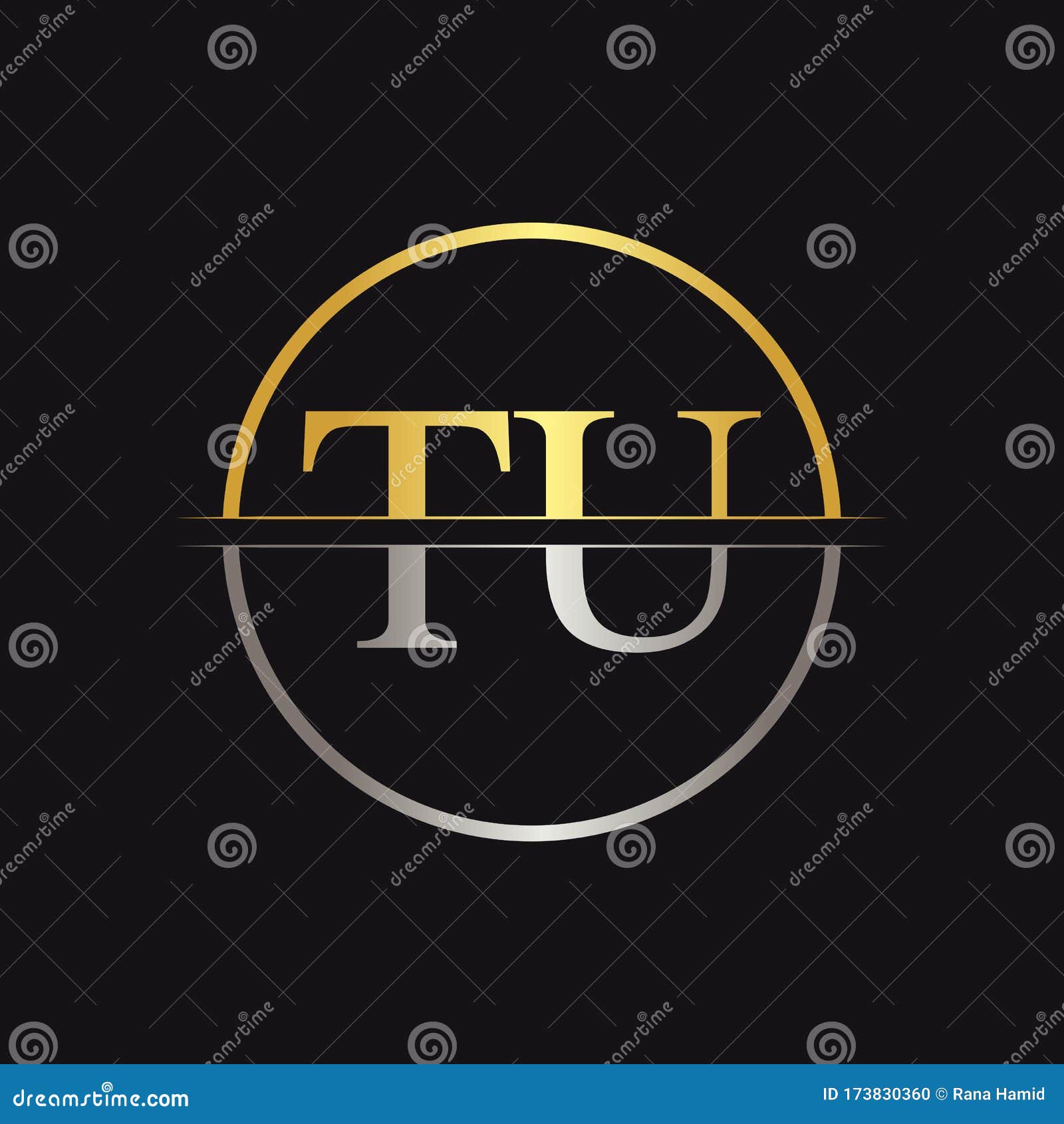 Initial Letter TU Logo Design Vector Template. Linked Typography TU ...