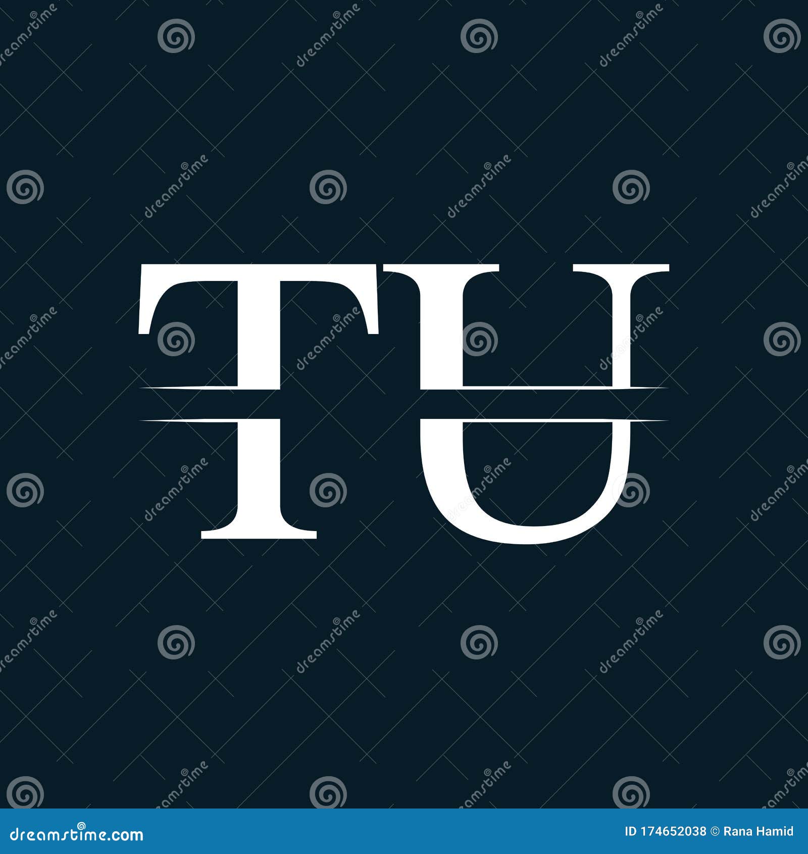 Initial Letter TU Logo Design Vector Template. Linked Typography TU ...