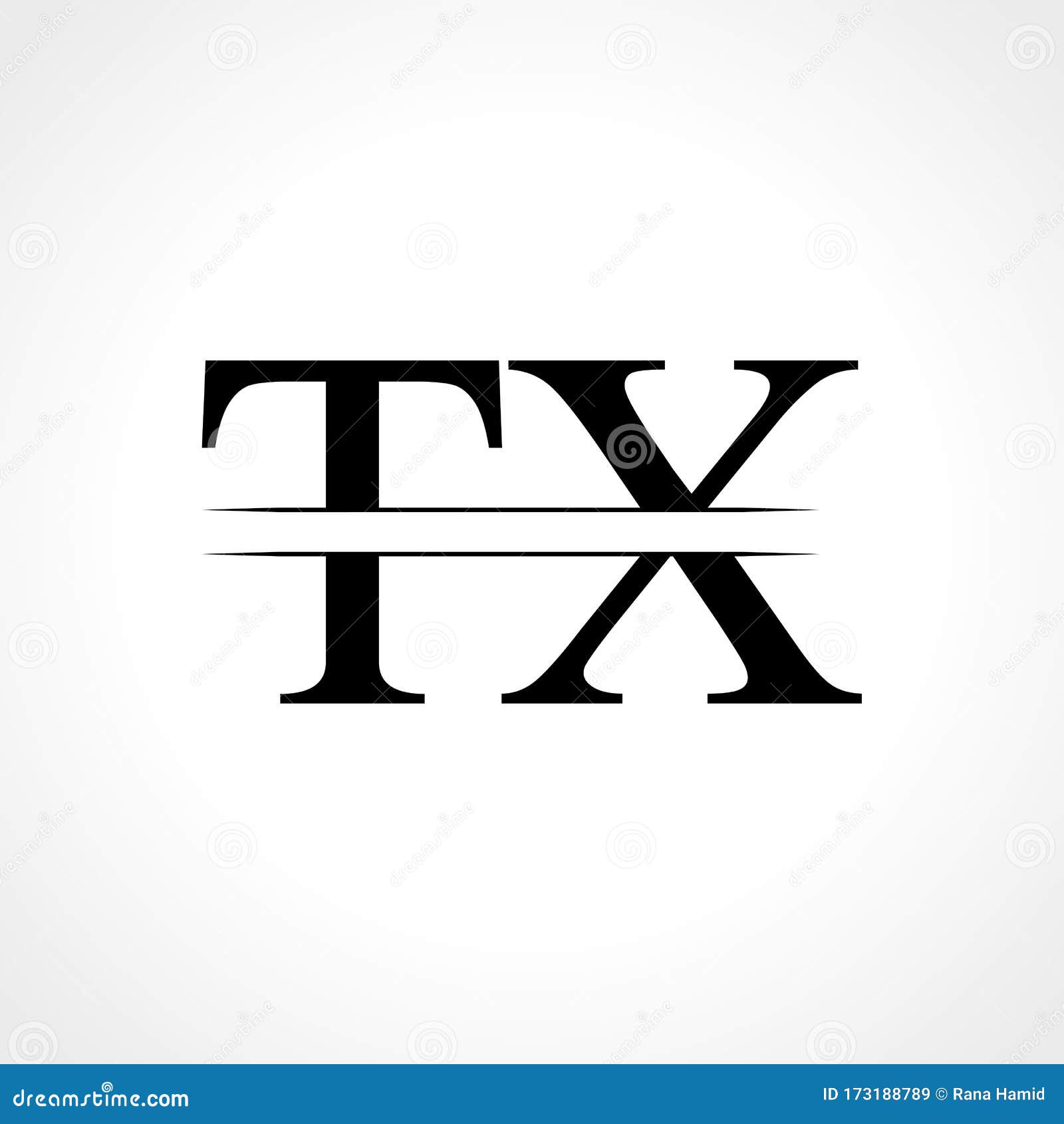 Initial Letter TX Logo Design Vector Template. Linked Typography TX ...