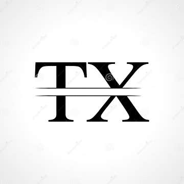 Initial Letter TX Logo Design Vector Template. Linked Typography TX ...