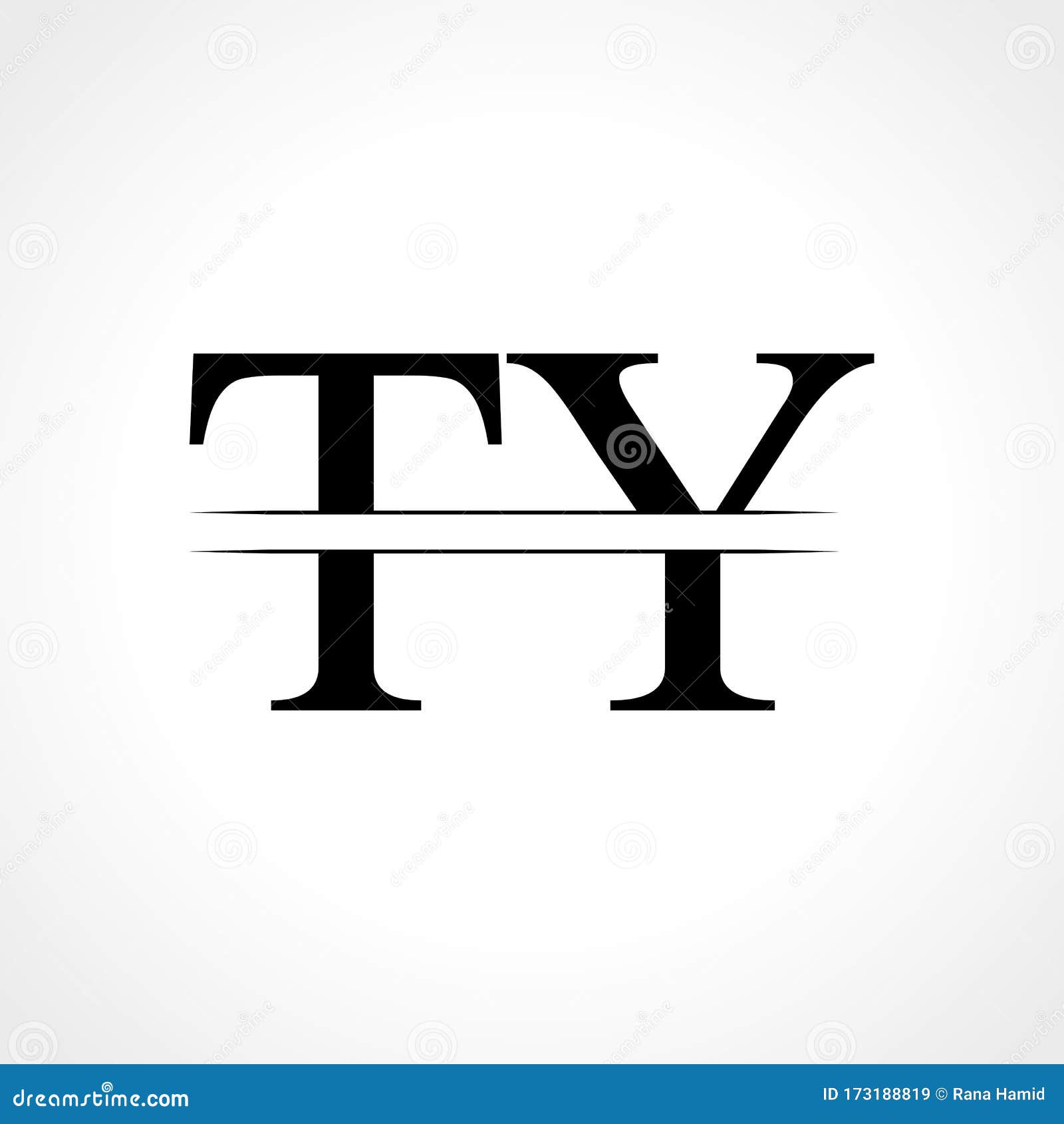 Initial Letter TY Logo Design Vector Template. Linked Typography TY ...