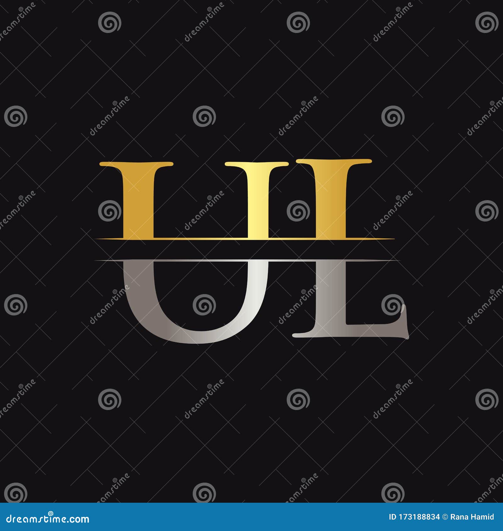Initial Letter UL Logo Design Vector Template. UL Letter Logo Design ...
