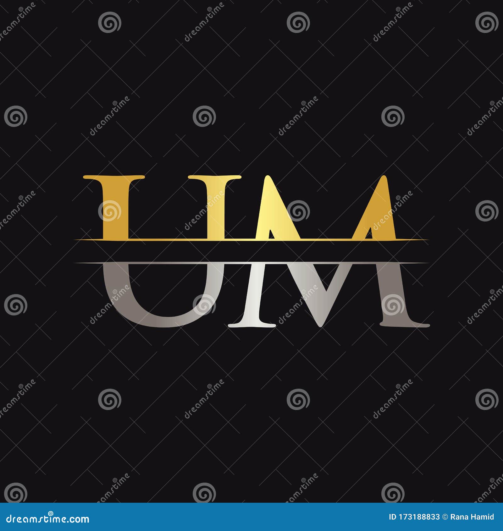 Initial Letter UM Logo Design Vector Template. UM Letter Logo Design ...