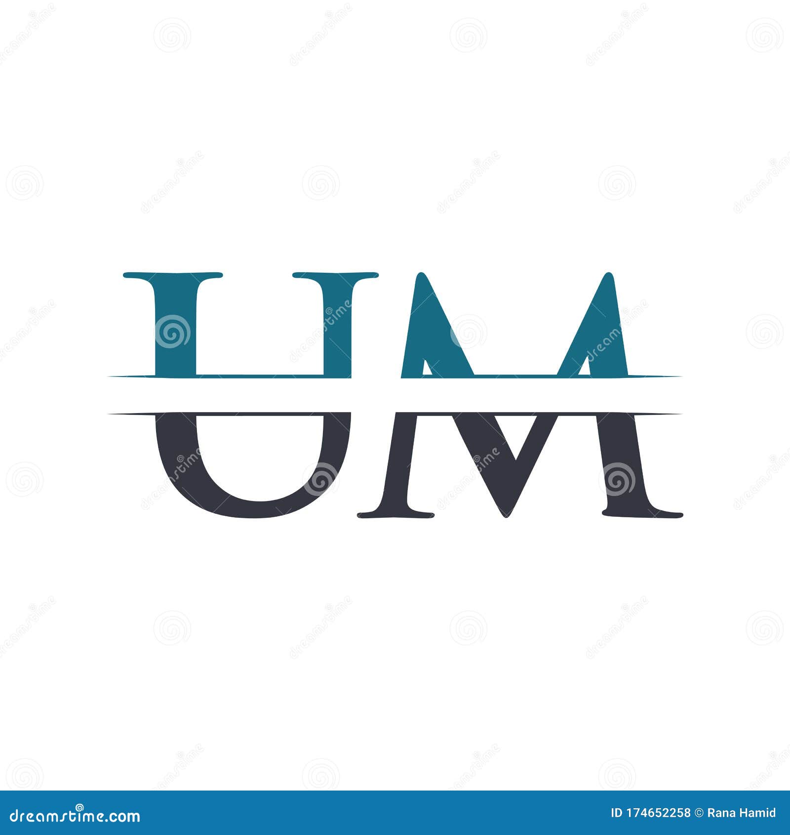 Initial Letter UM Logo Design Vector Template. UM Letter Logo Design ...