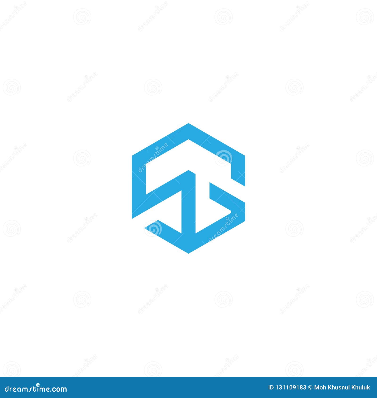 Initial Letter Unique SG Hexagon Line Logo Vector Stock Vector ...