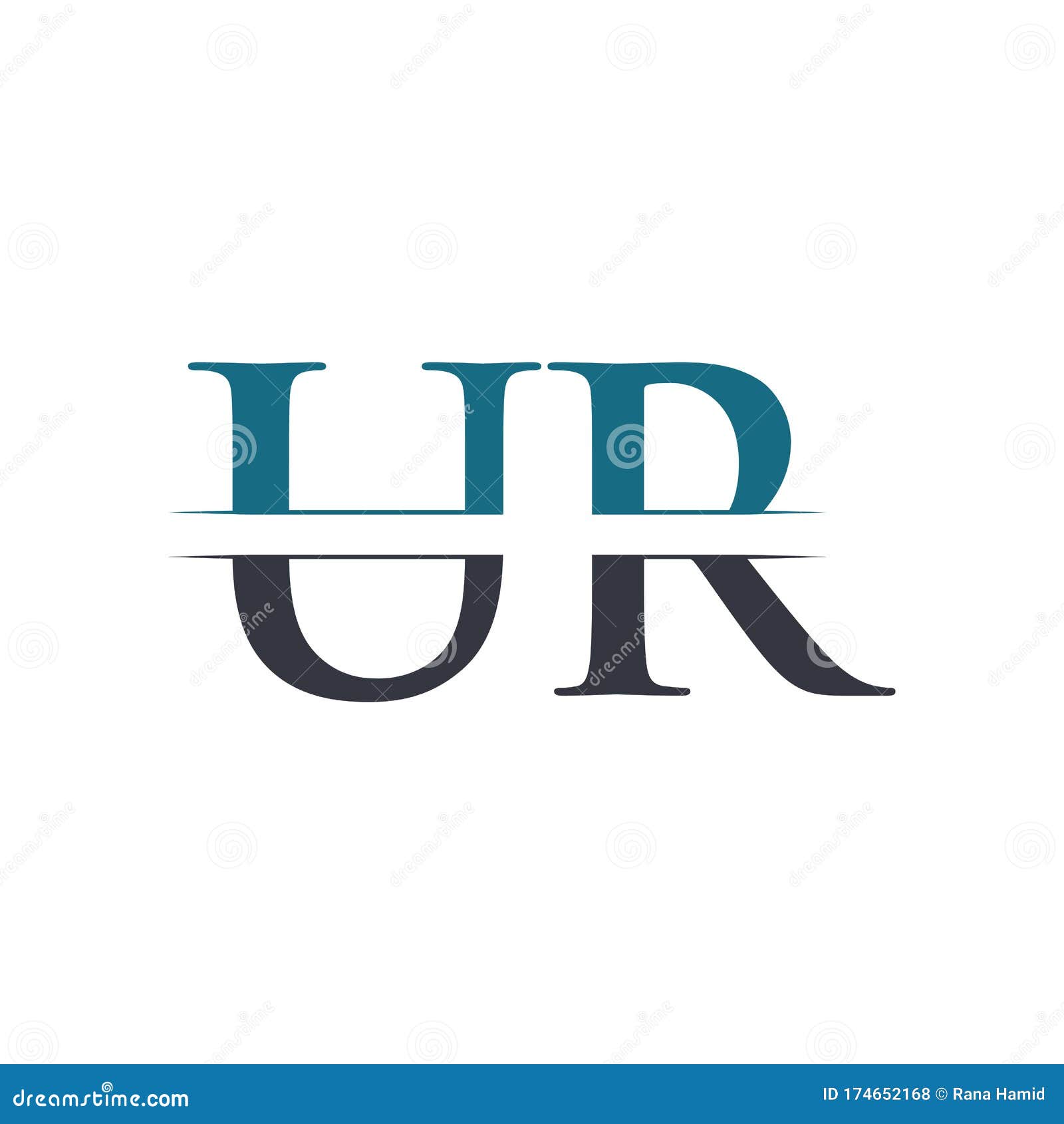 Initial Letter UR Logo Design Vector Template. UR Letter Logo Design ...