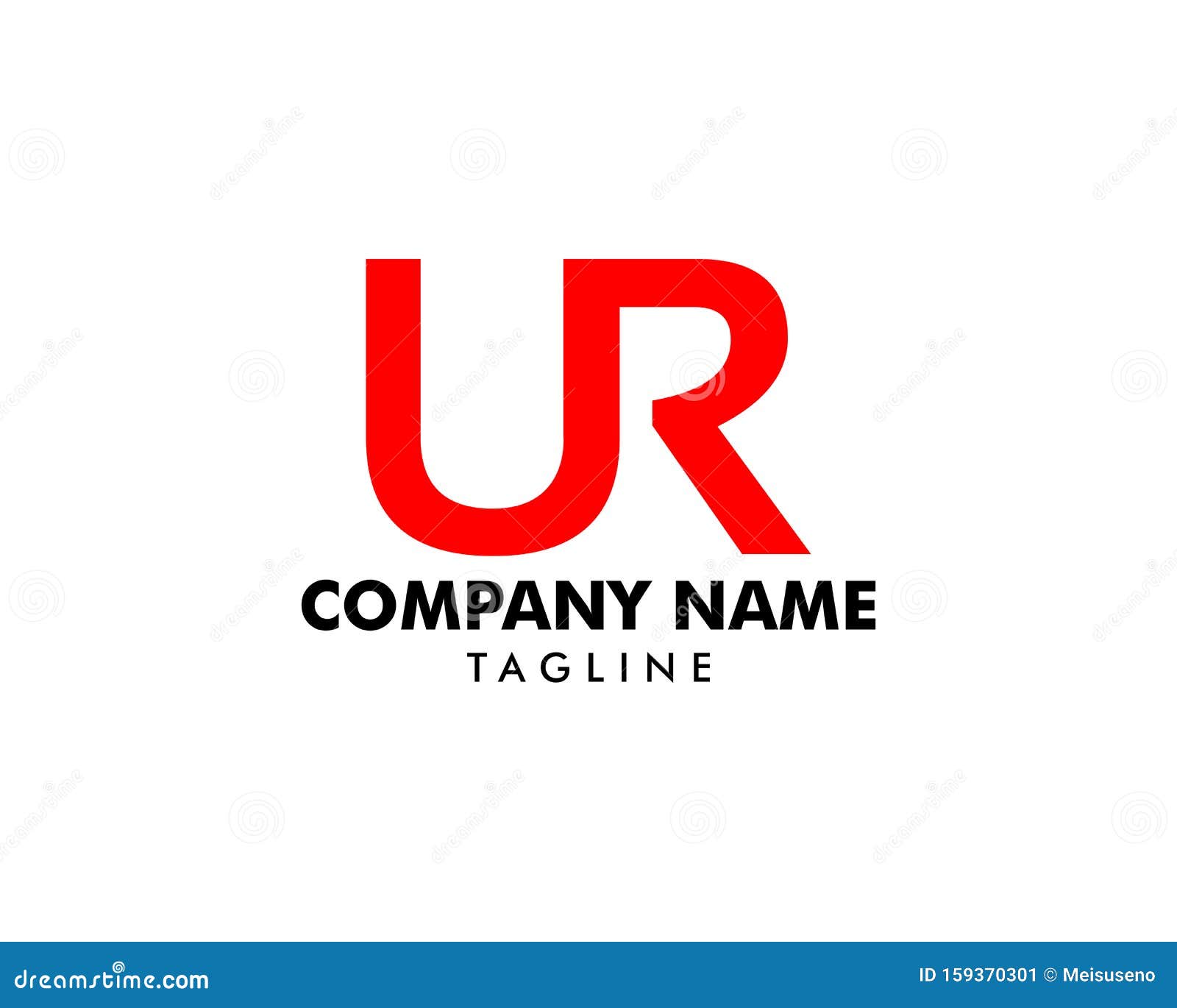 Initial Letter UR Logo Template Design Stock Vector - Illustration of ...