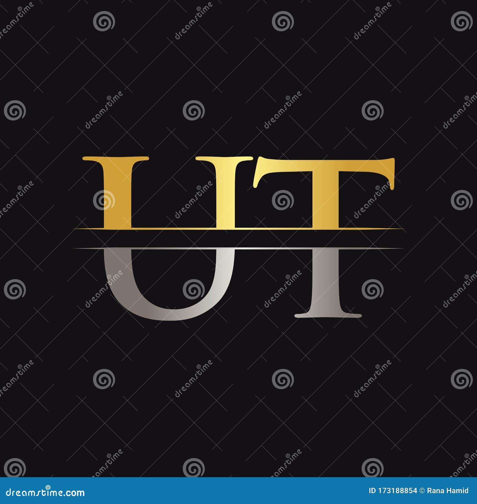 Initial Letter UT Logo Design Vector Template. UT Letter Logo Design ...