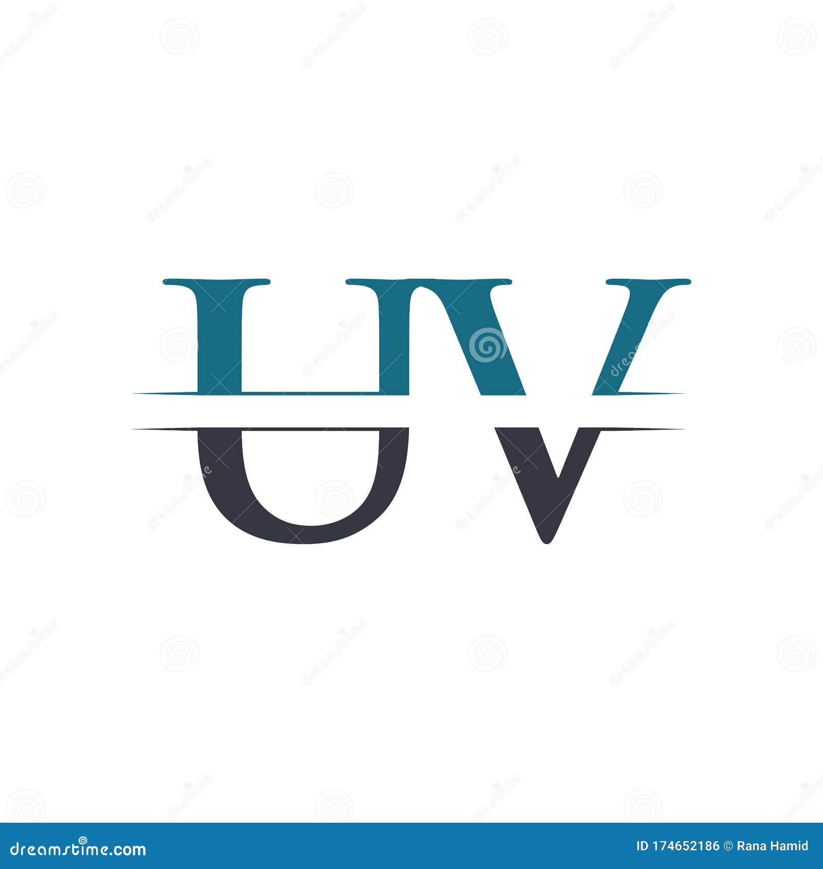 Initial Letter UV Logo Design Vector Template. UV Letter Logo Design ...