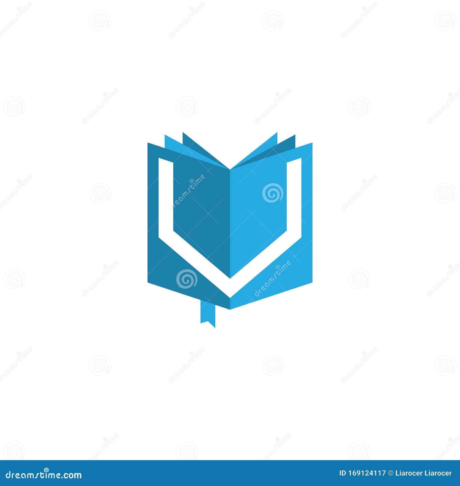 Initial Letter V Book Logo Vector Stock Vector - Illustration of ...