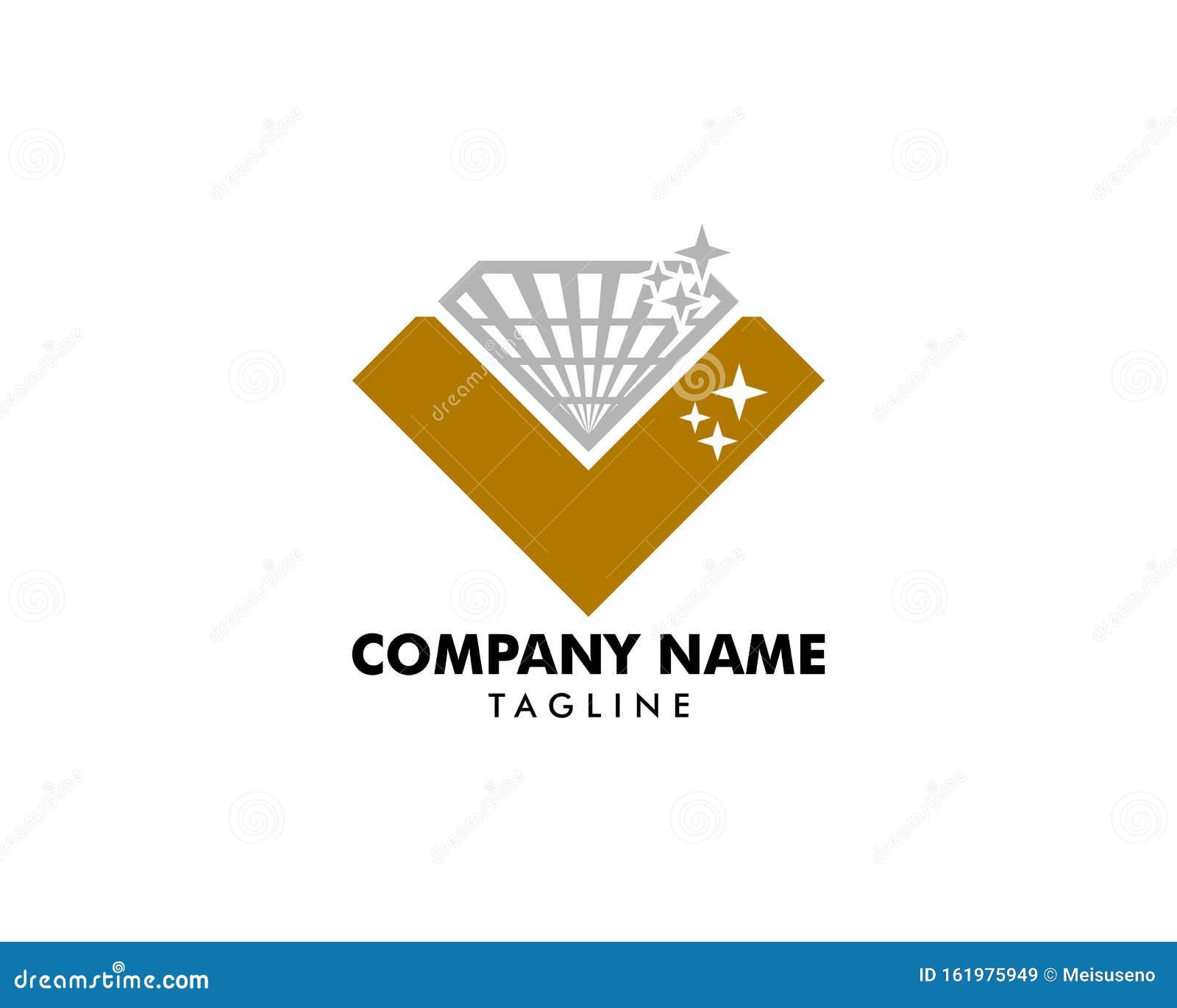 Initial Letter V with Diamond Logo Template Design Stock Vector ...