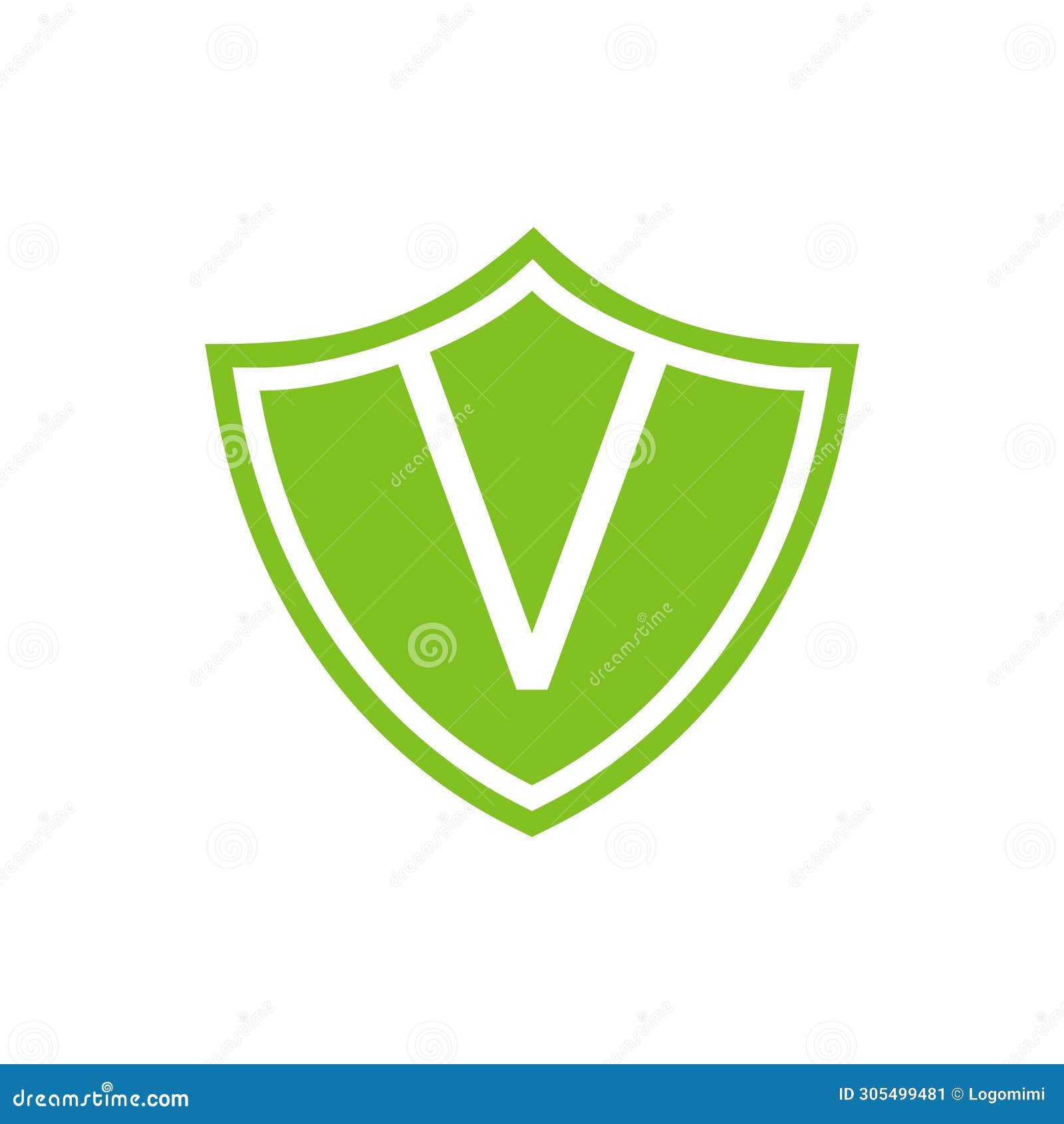 Initial Letter V Shield Logo Icon Design, Vector Illustration Stock ...