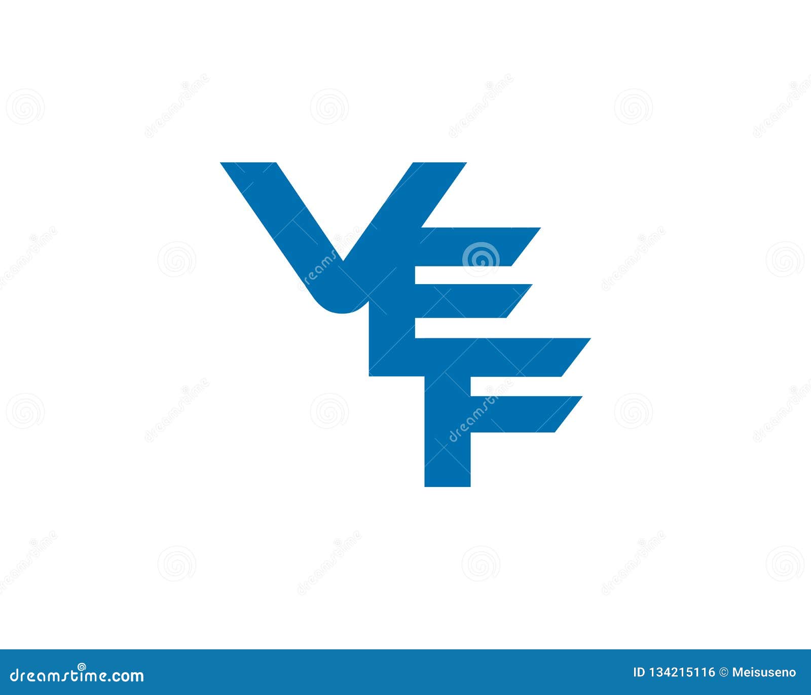 Initial Letter VEF Logo Template Design Stock Vector - Illustration of ...