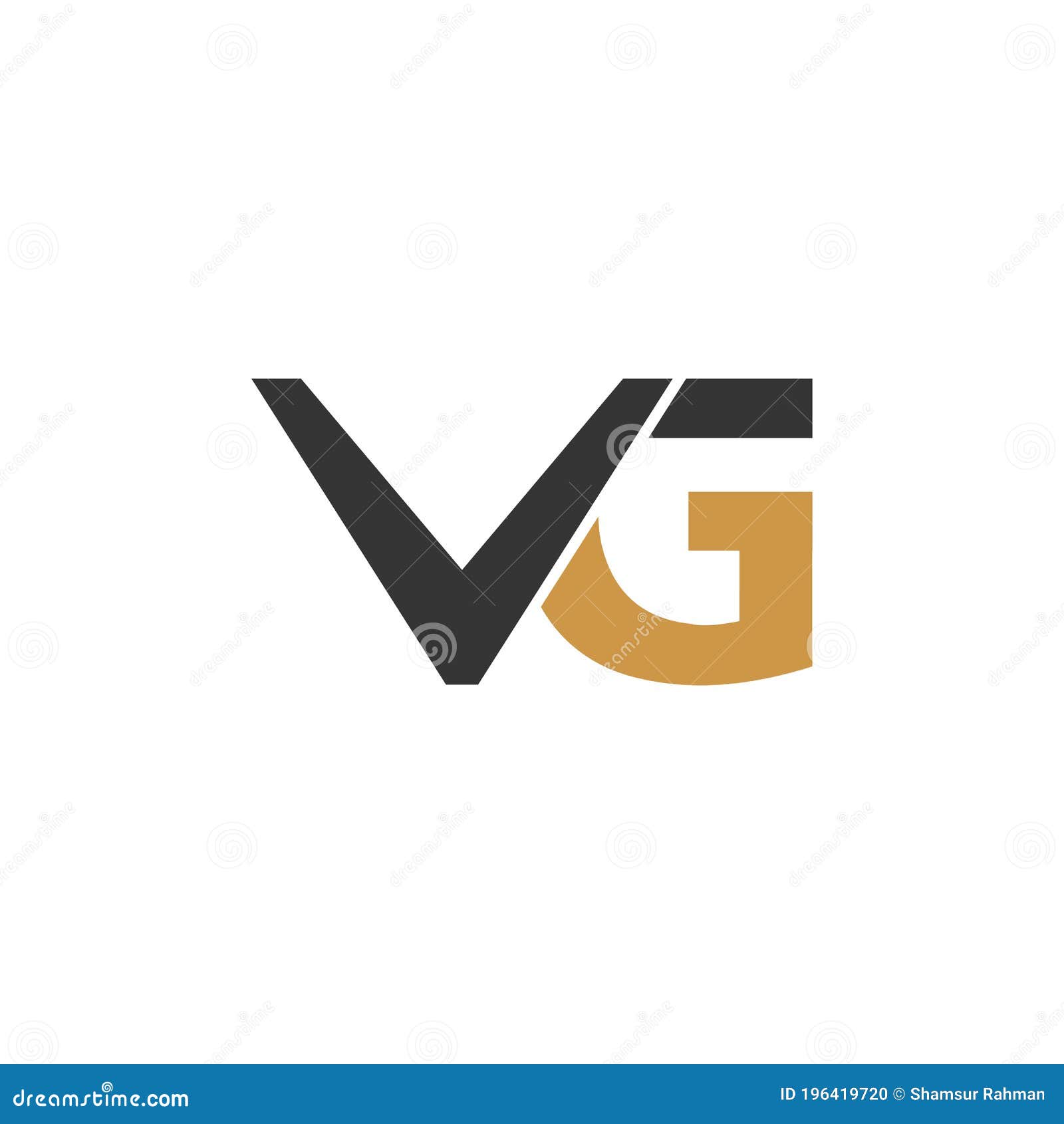Initial Letter Vg Logo or Gv Logo Vector Design Template Stock Vector ...