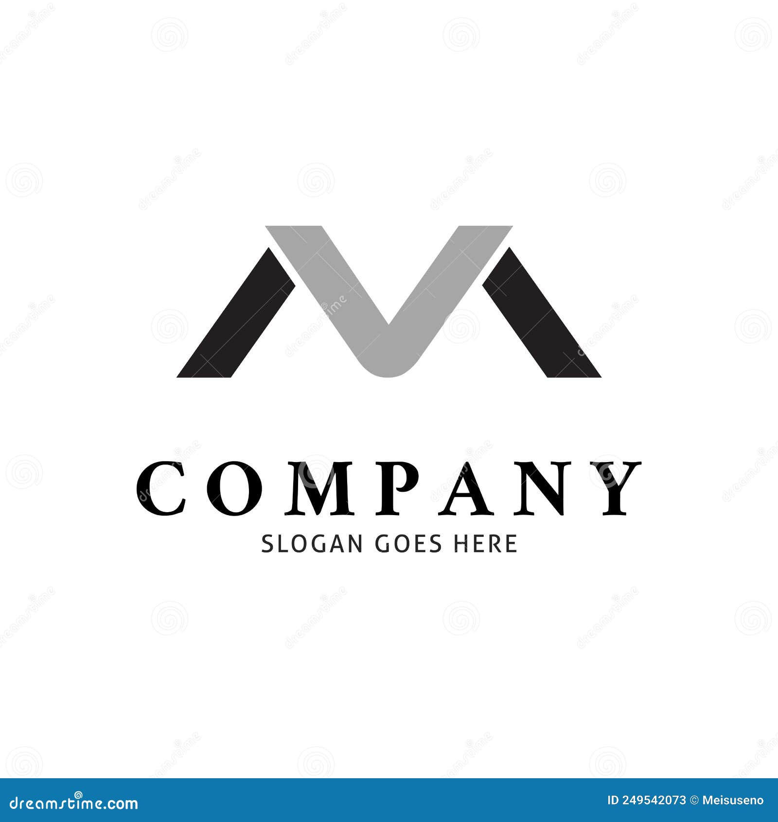 Initial Letter VM Icon Vector Logo Template Illustration Design Stock ...
