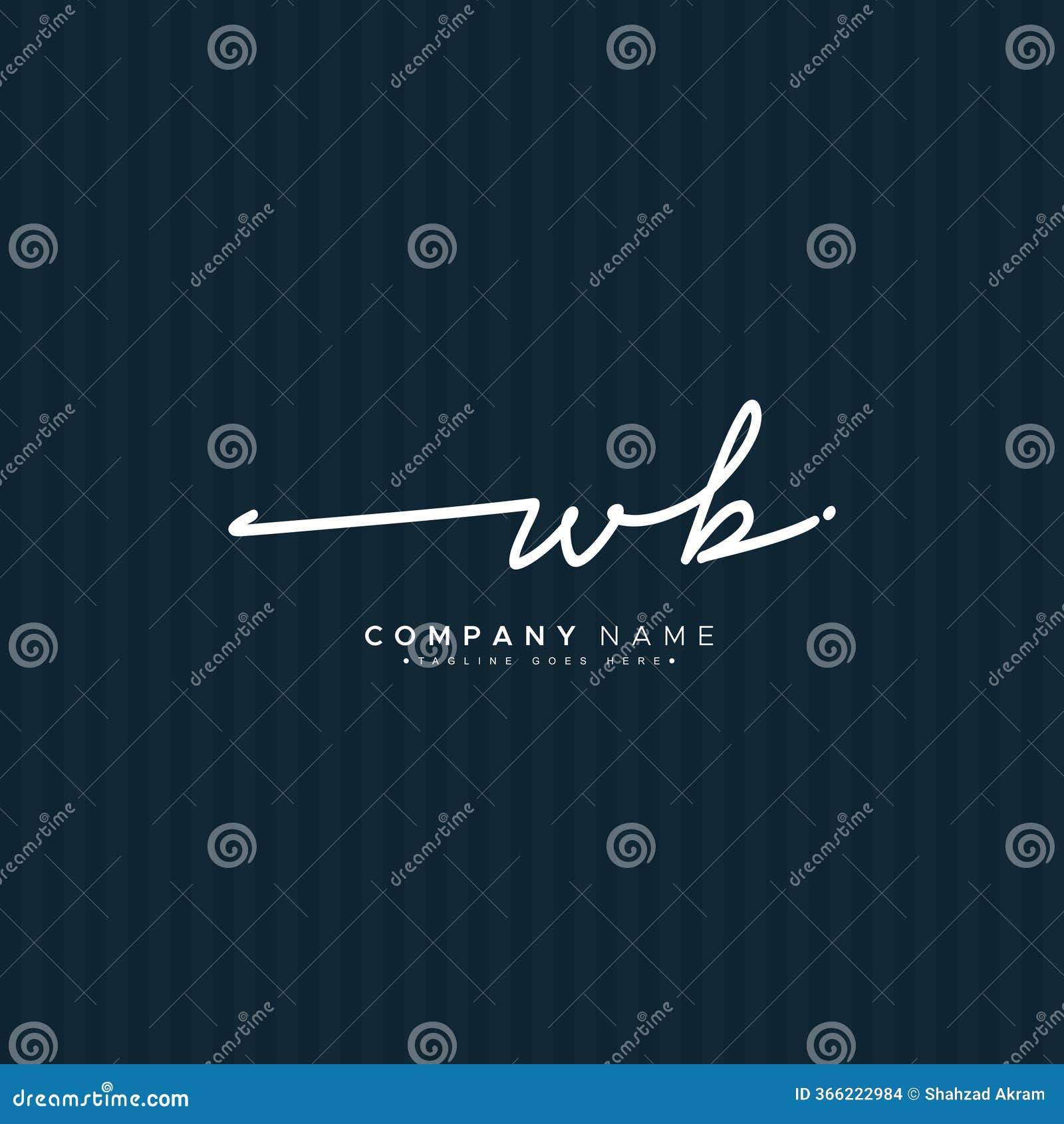 Handwritten Signature Logo For Initial Letter OW - Vector Logo Template ...