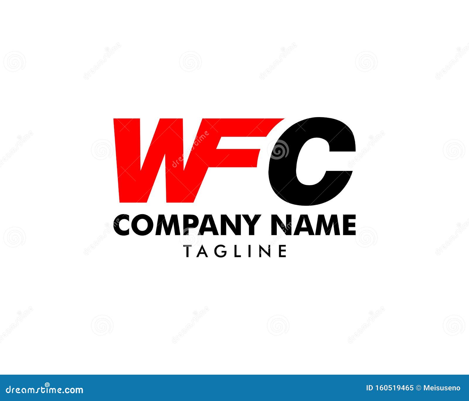 Initial Letter WFC Logo Template Design Stock Vector - Illustration of ...