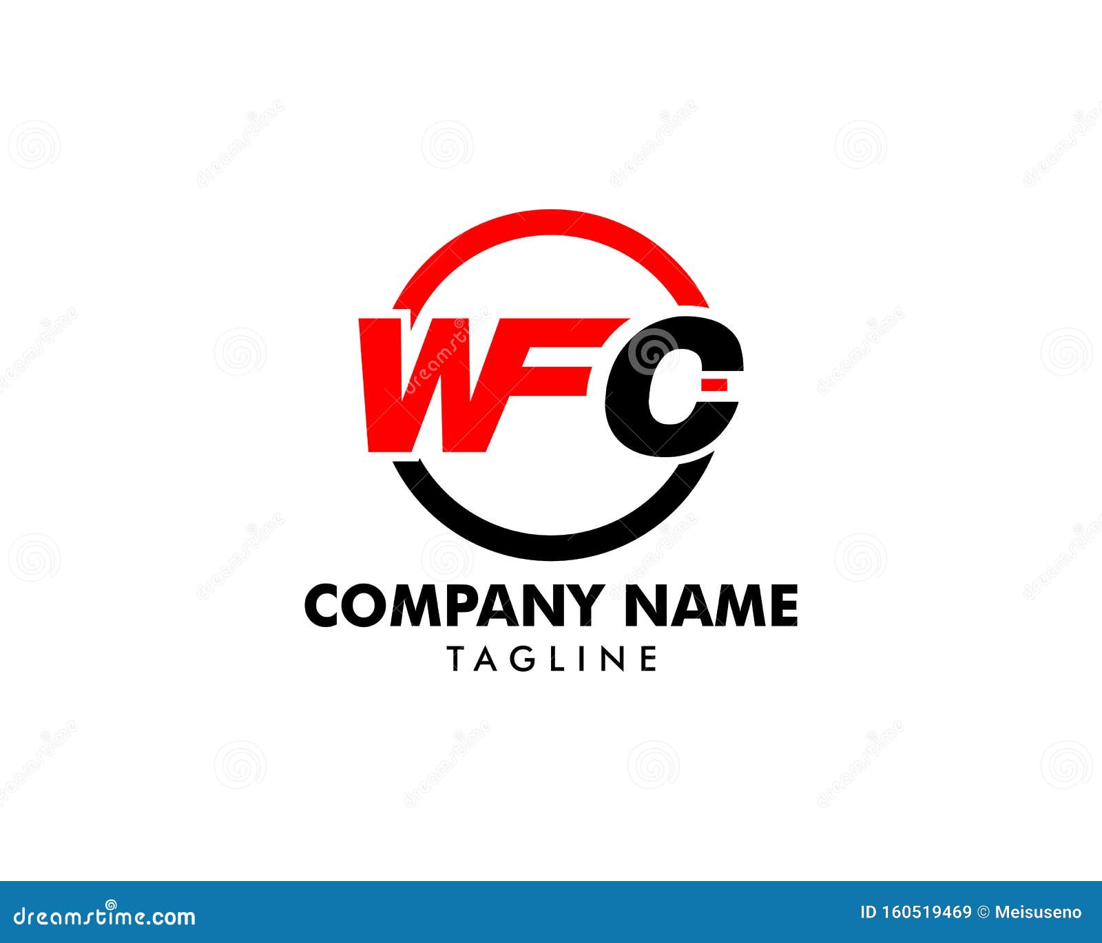 Initial Letter WFC Logo Template Design Stock Vector - Illustration of ...