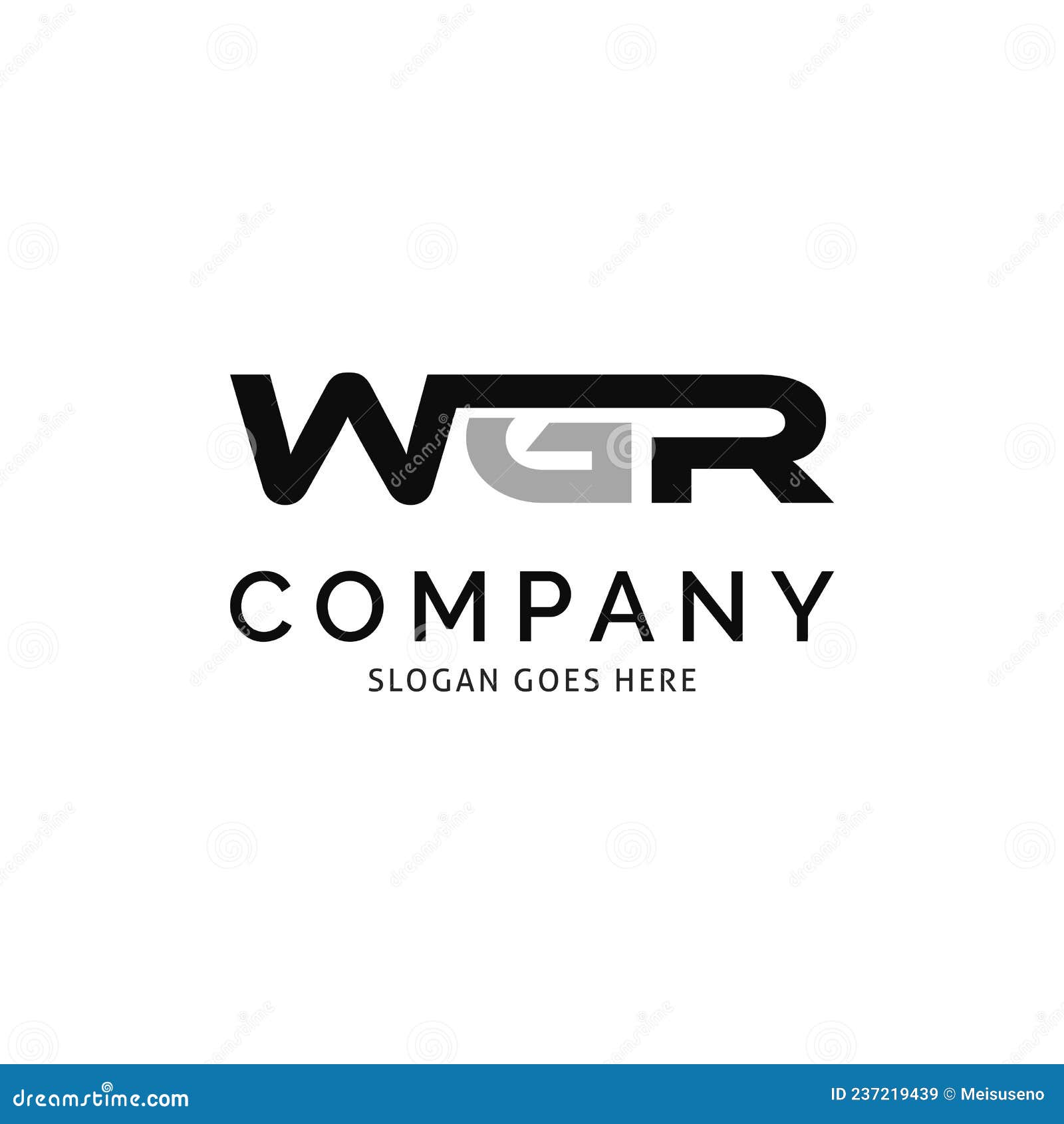 Initial Letter WGR Icon Vector Logo Template Illustration Design Stock ...