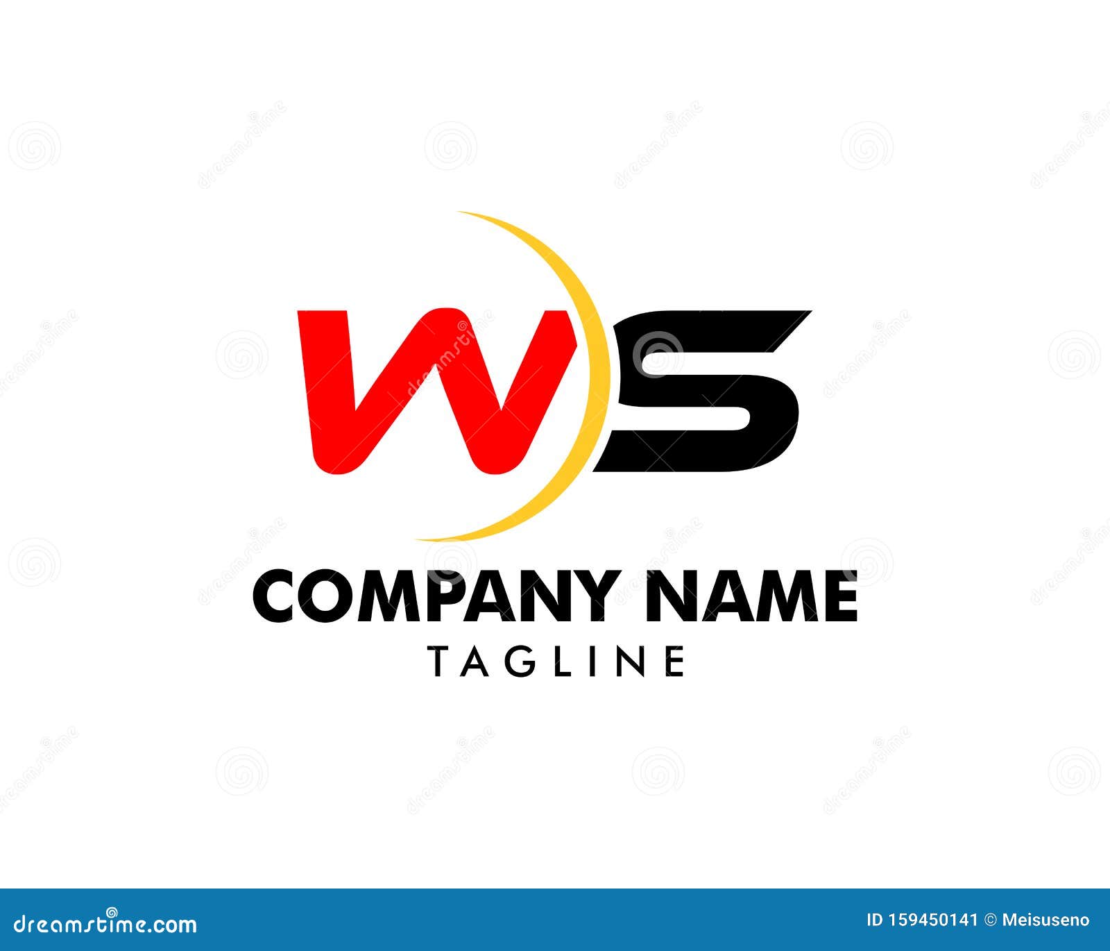 Initial Letter WS Logo Template Design Stock Vector - Illustration of ...