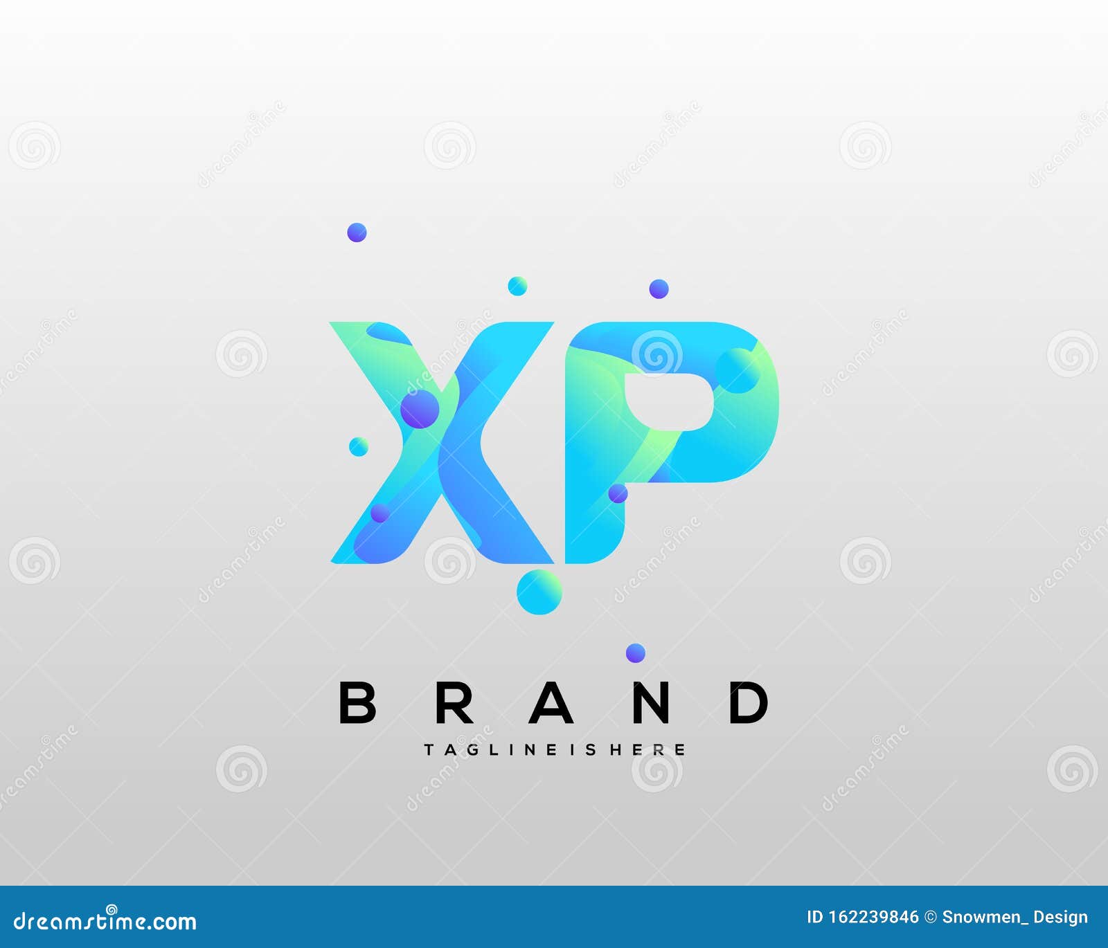 Initial Letter XP Logo with Colorful Circle Background, Letter ...