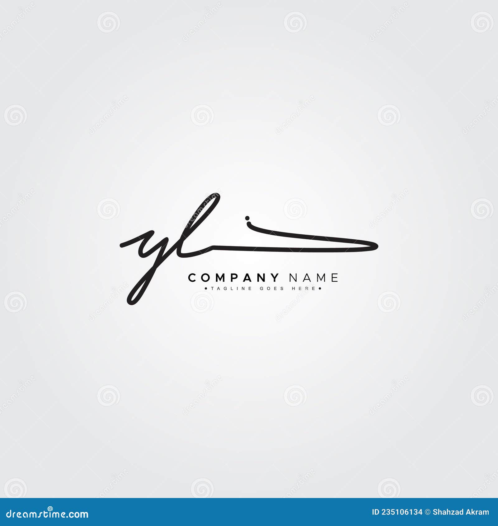 Initial Letter YL Logo - Handwritten Signature Logo Stock Vector ... Initial Letter YL Logo - Handwritten Signature Logo Stock Vector ...