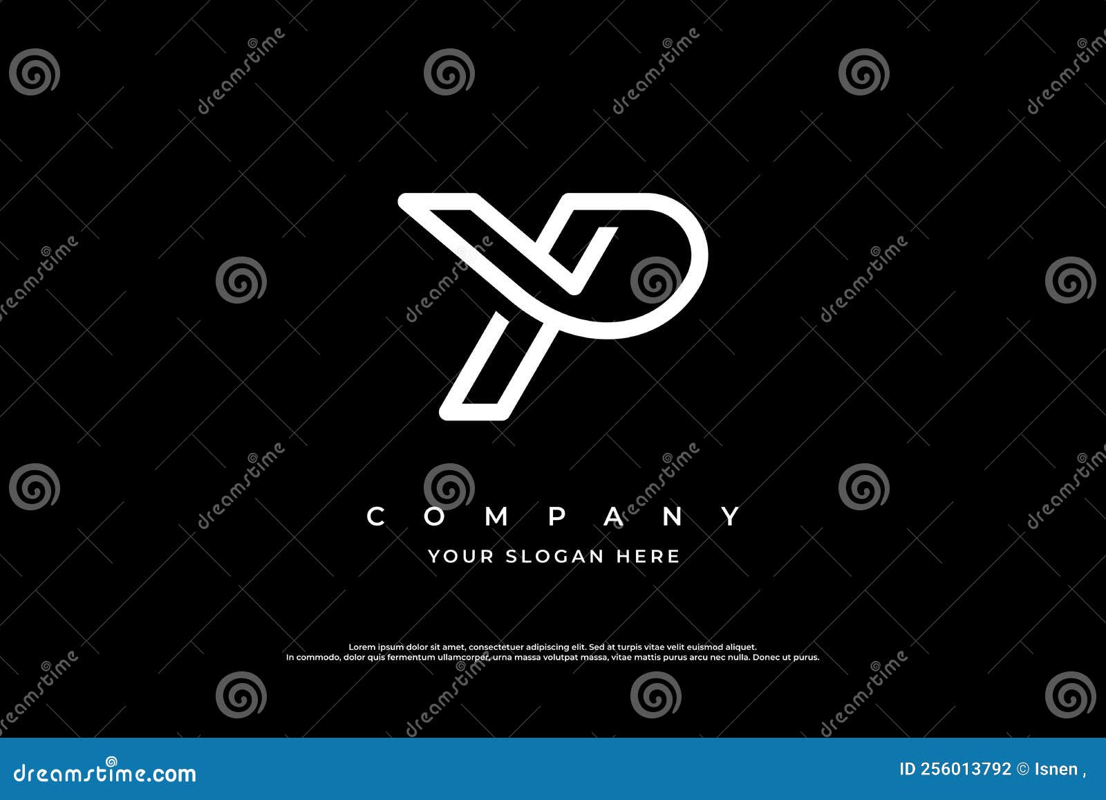 Initial Letter YP Monogram Logo Design Vector Stock Vector ...