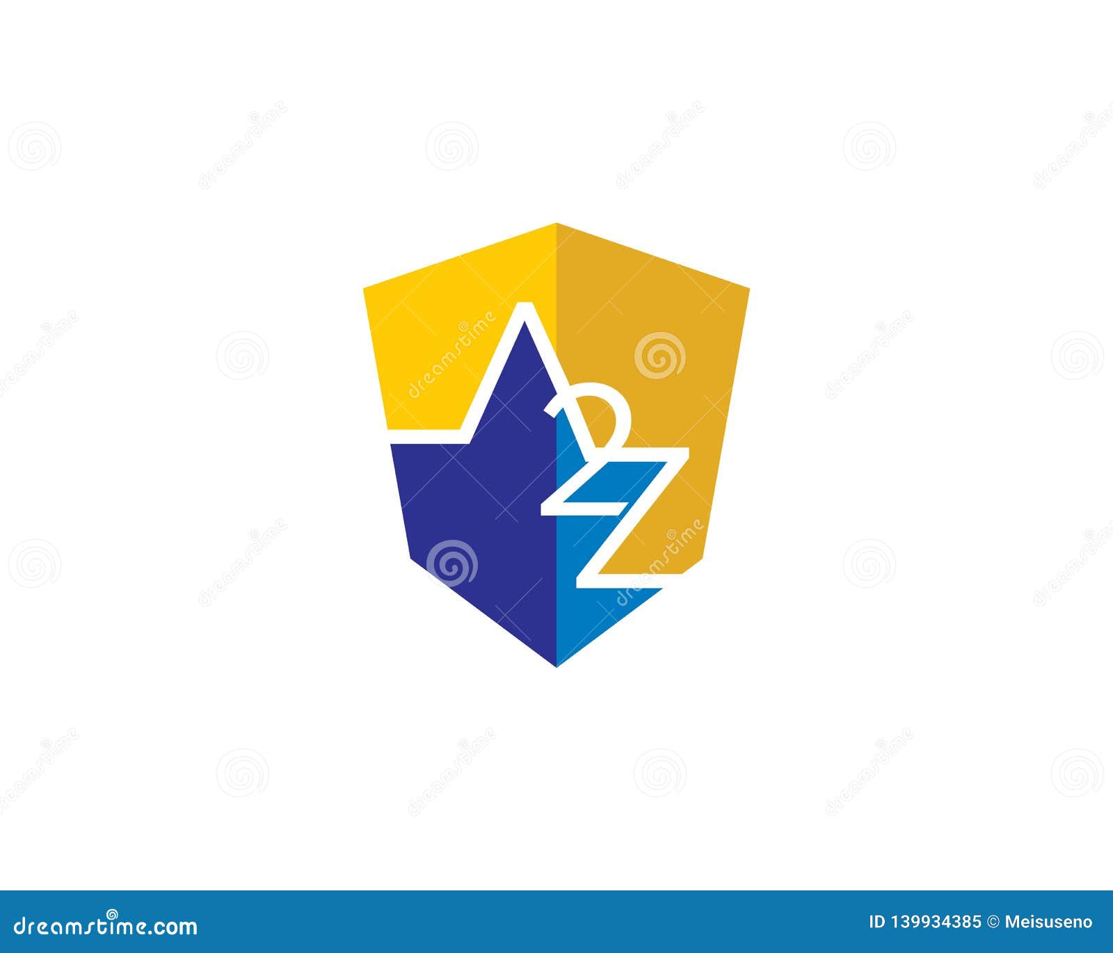 Initial Letter A2Z Design Logo Stock Vector - Illustration of digital ...