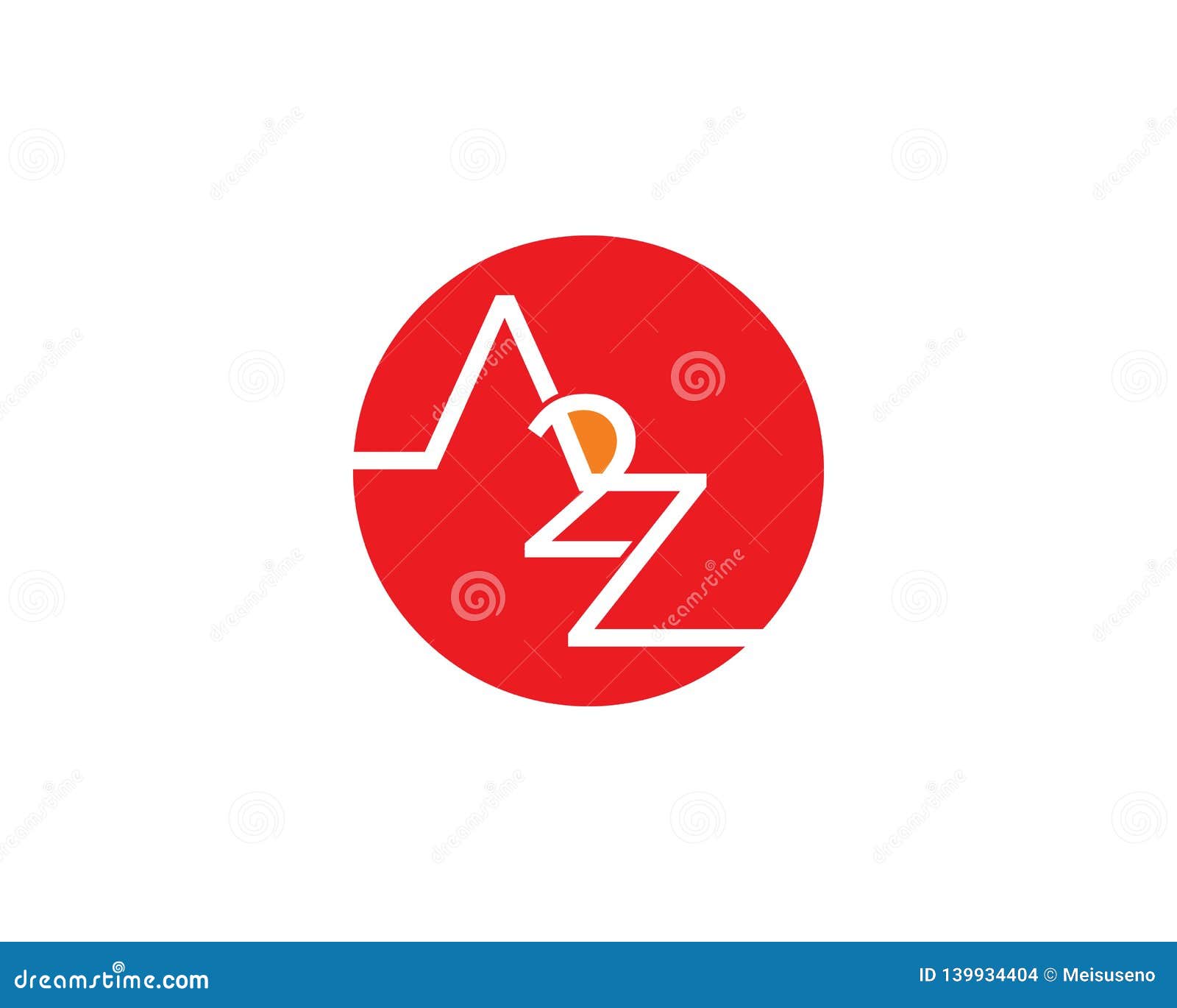 Initial Letter A2Z Design Logo Stock Vector - Illustration of ...