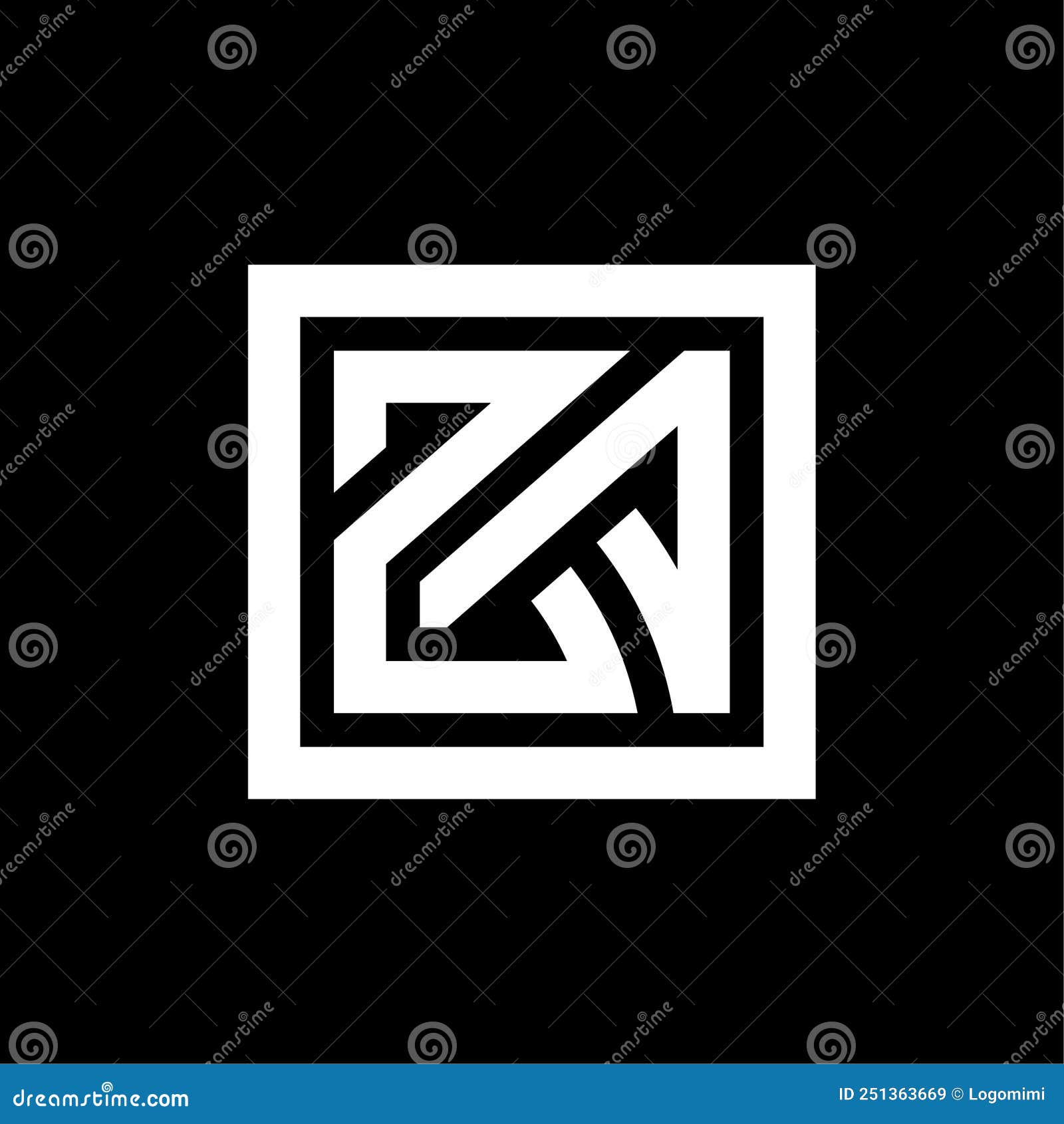 Initial Letter ZA Monogram Logo, Vector Illustration Stock Vector ...
