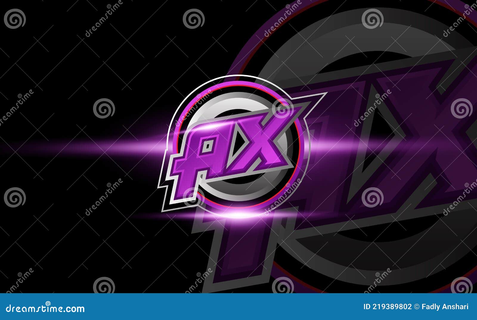 Initial Letters AX, Vector Monogram Logo Design for Esport, Twitch and ...
