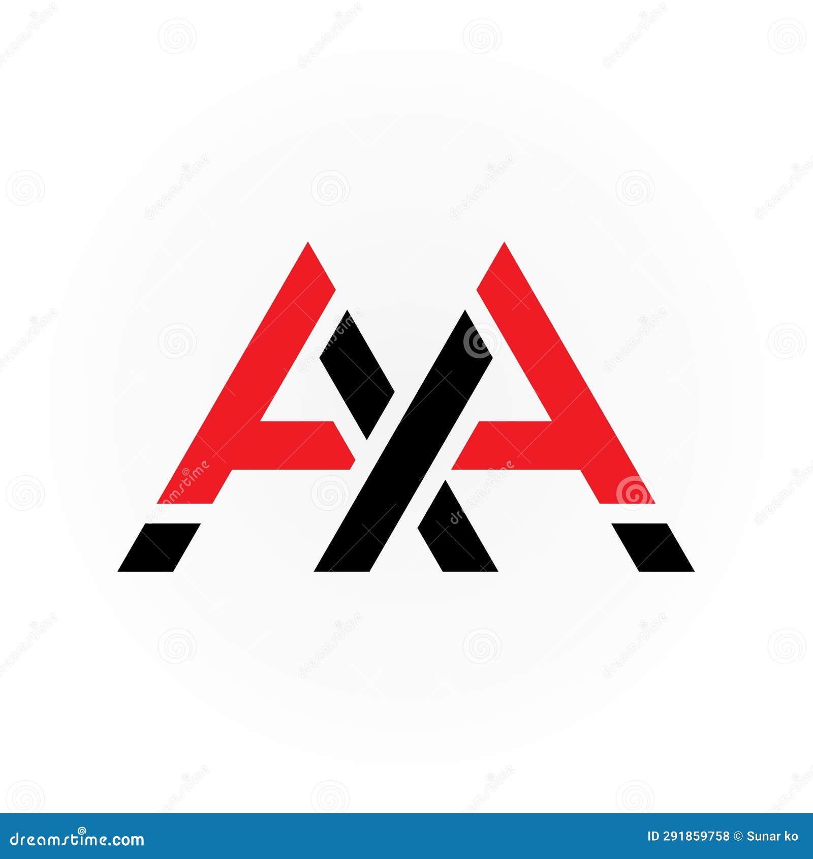 Initial Letters AXA Logo Design Vector Template Stock Vector ...