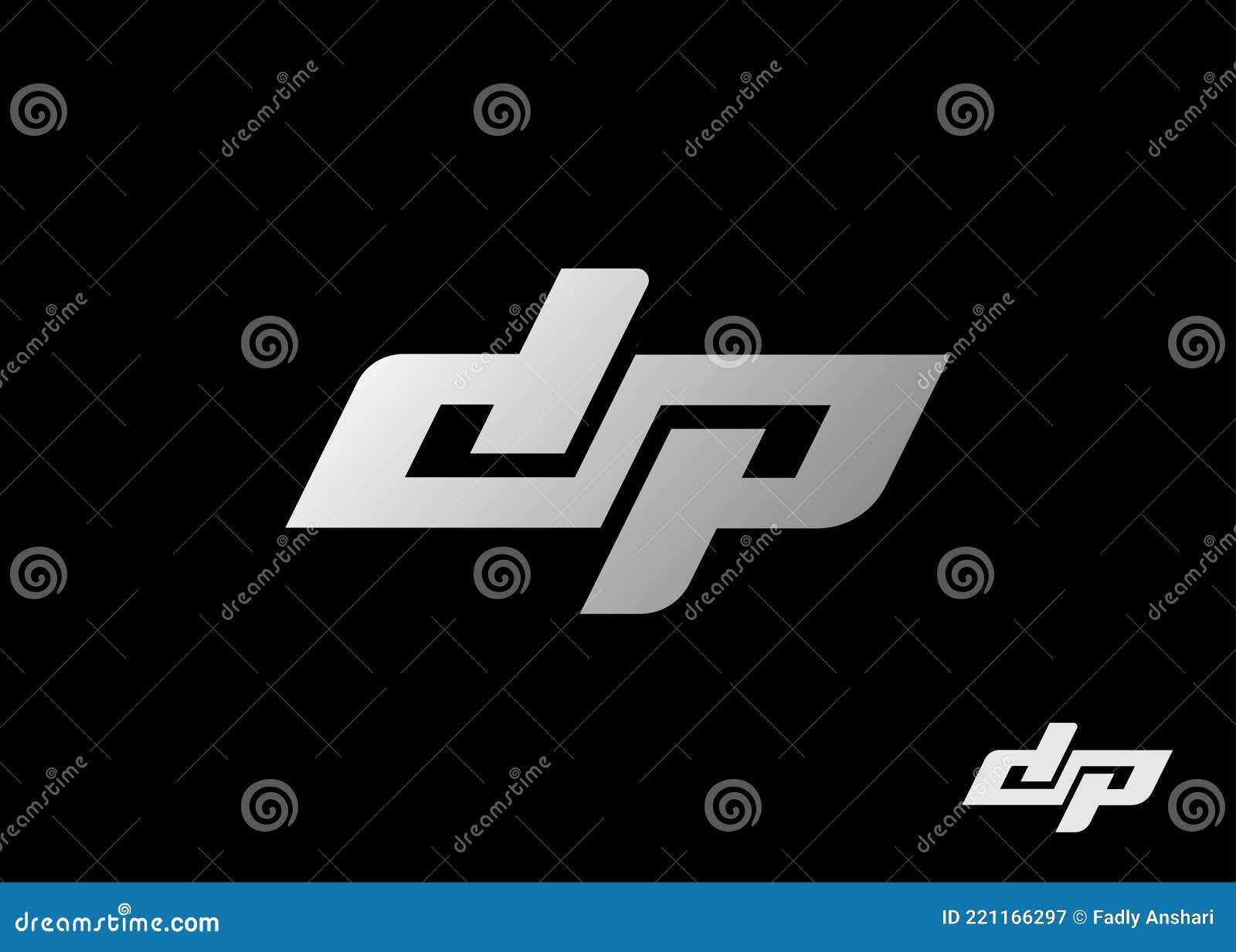 Initial Letters DP Monogram Logo Template. Vector Illustration Stock Vector - Illustration of ...